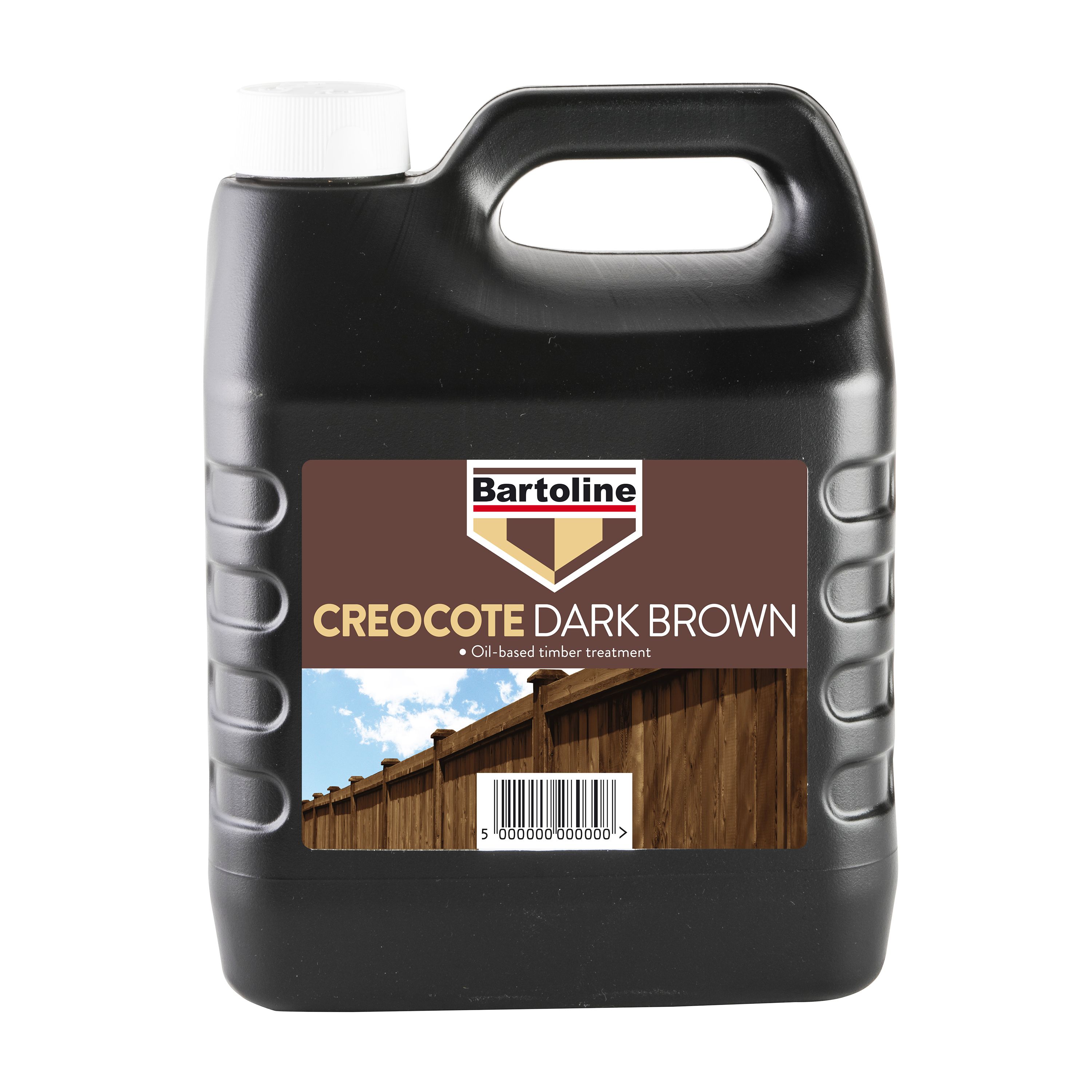 Bartoline Dark Brown Matt Creocote wood treatment, 4L