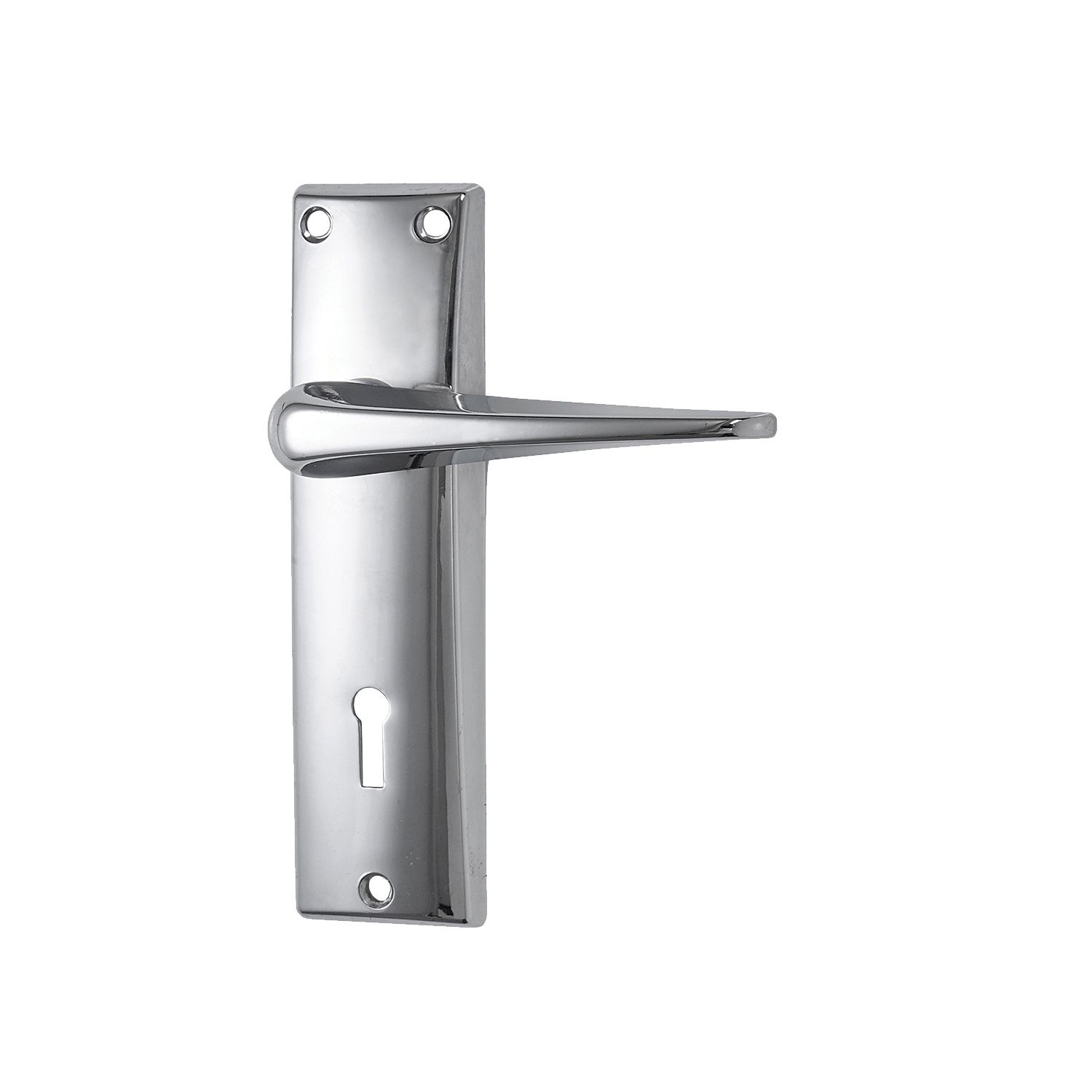 Basta 63mm Rubbed Chrome effect Steel 2 lever Sashlock | DIY at B&Q