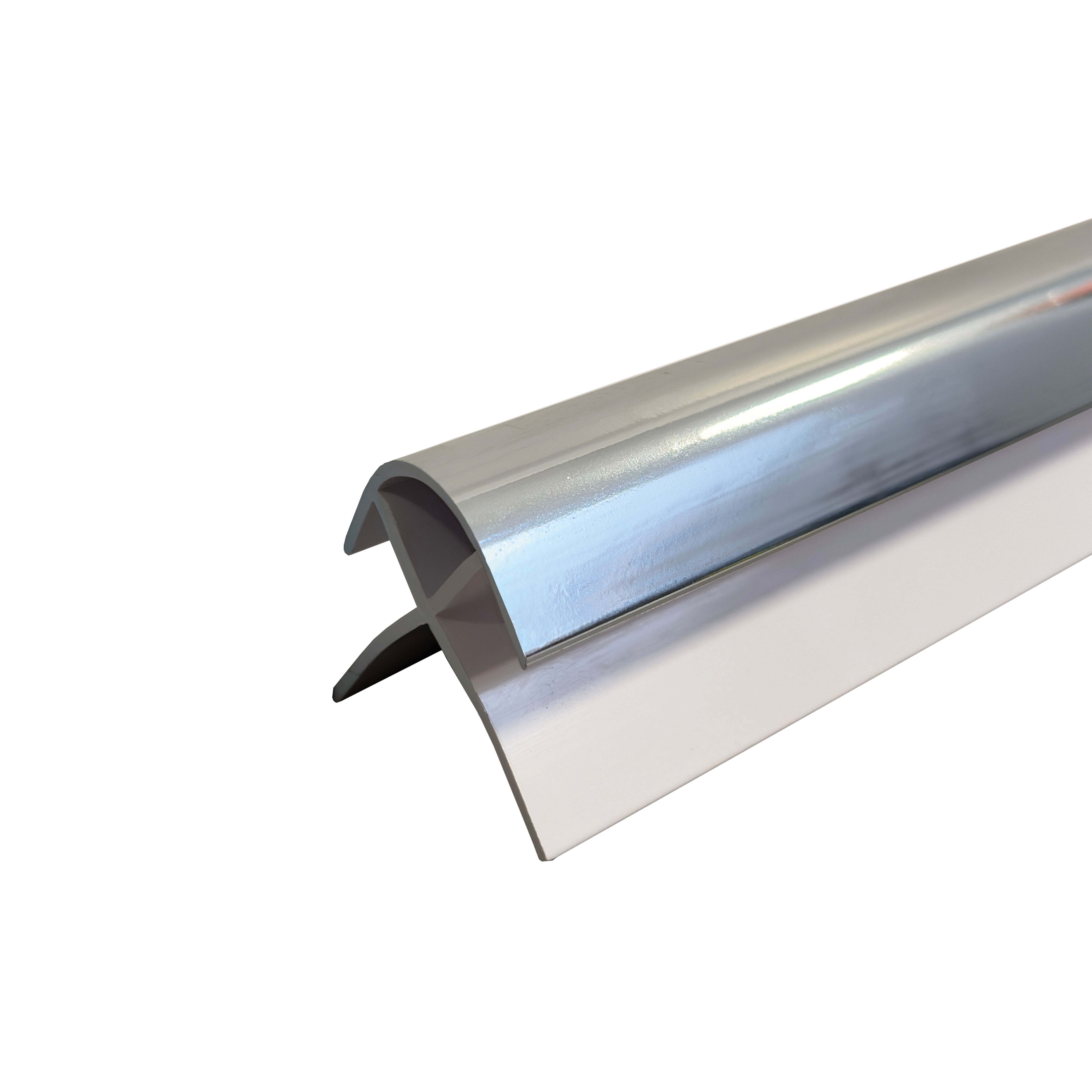 Bathroom wall Panel external corner joint (W)38mm (T)35mm - High gloss ...