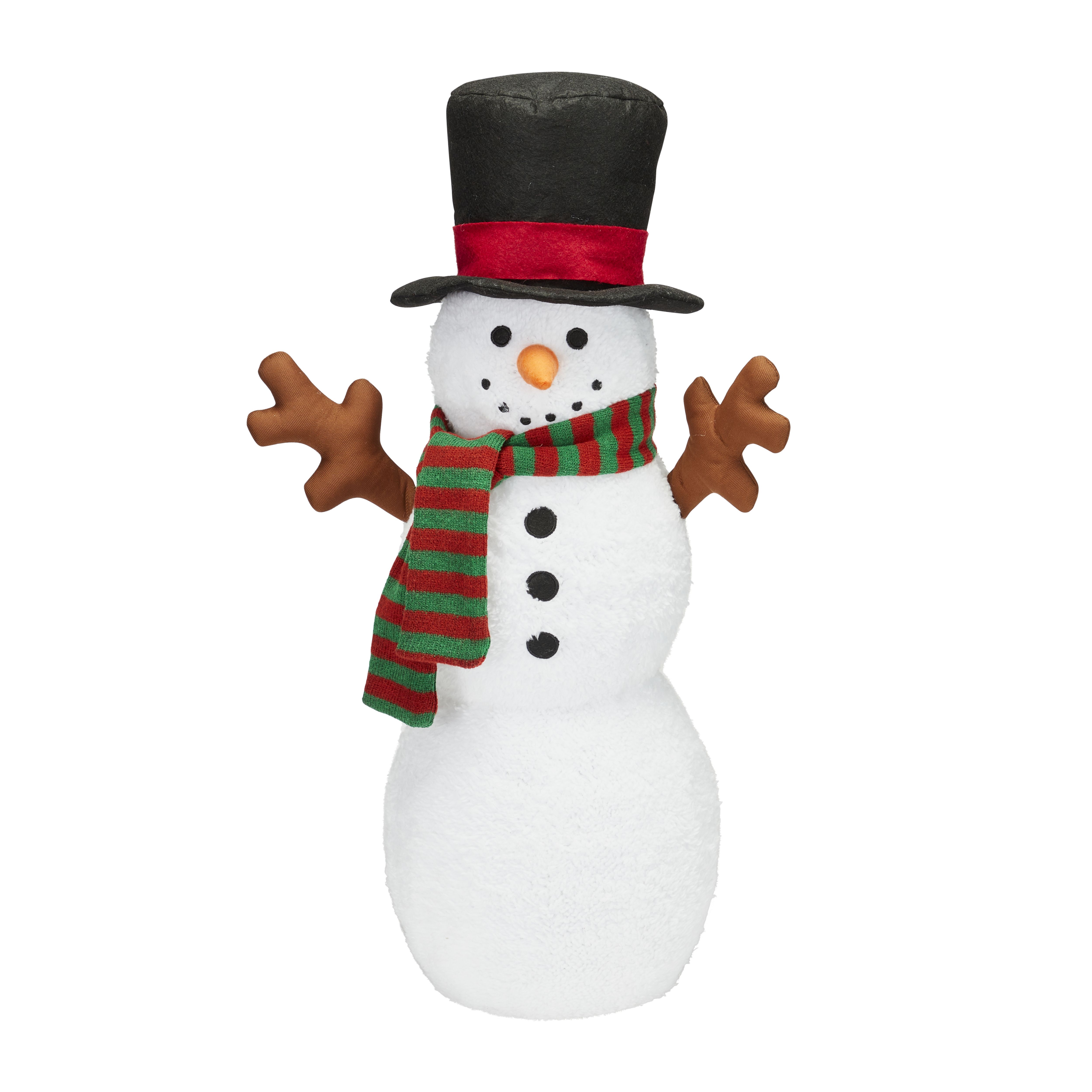 Battery-powered Light up Multicolour Snowman Christmas decoration | DIY ...