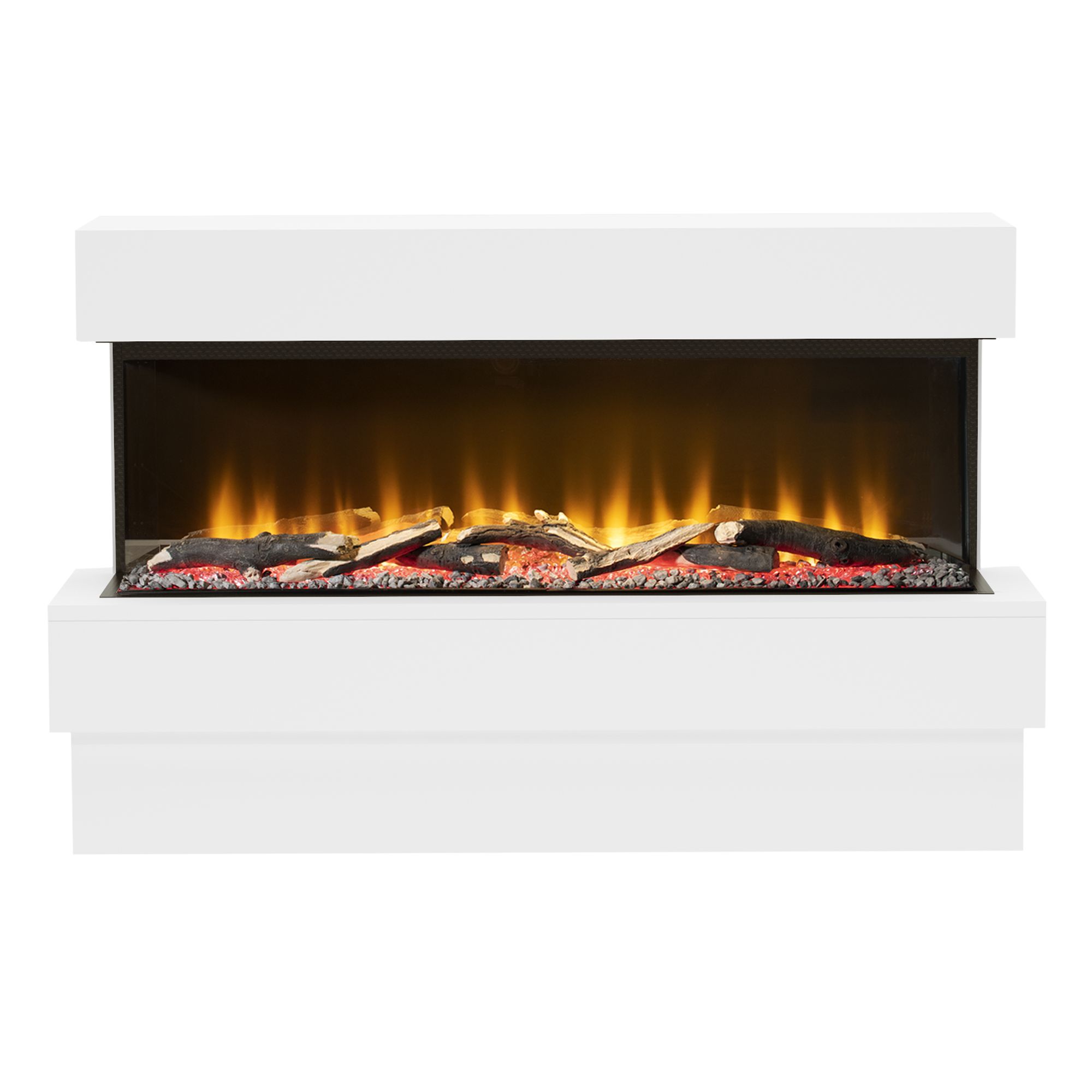 Be Modern Ashgrove White Outset Electric Fire suite | DIY at B&Q