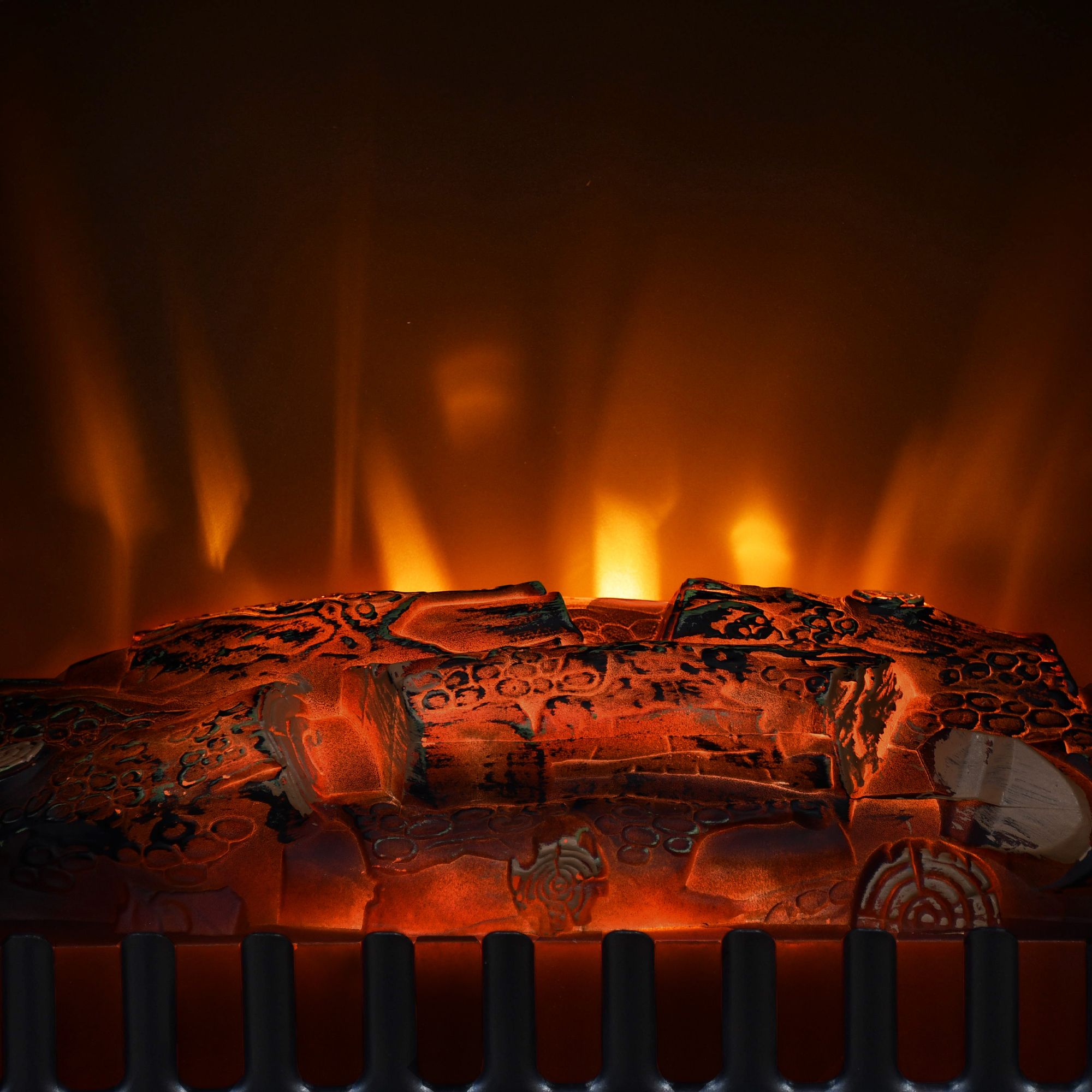 Be Modern Charing White & oak effect Freestanding Electric Fire suite