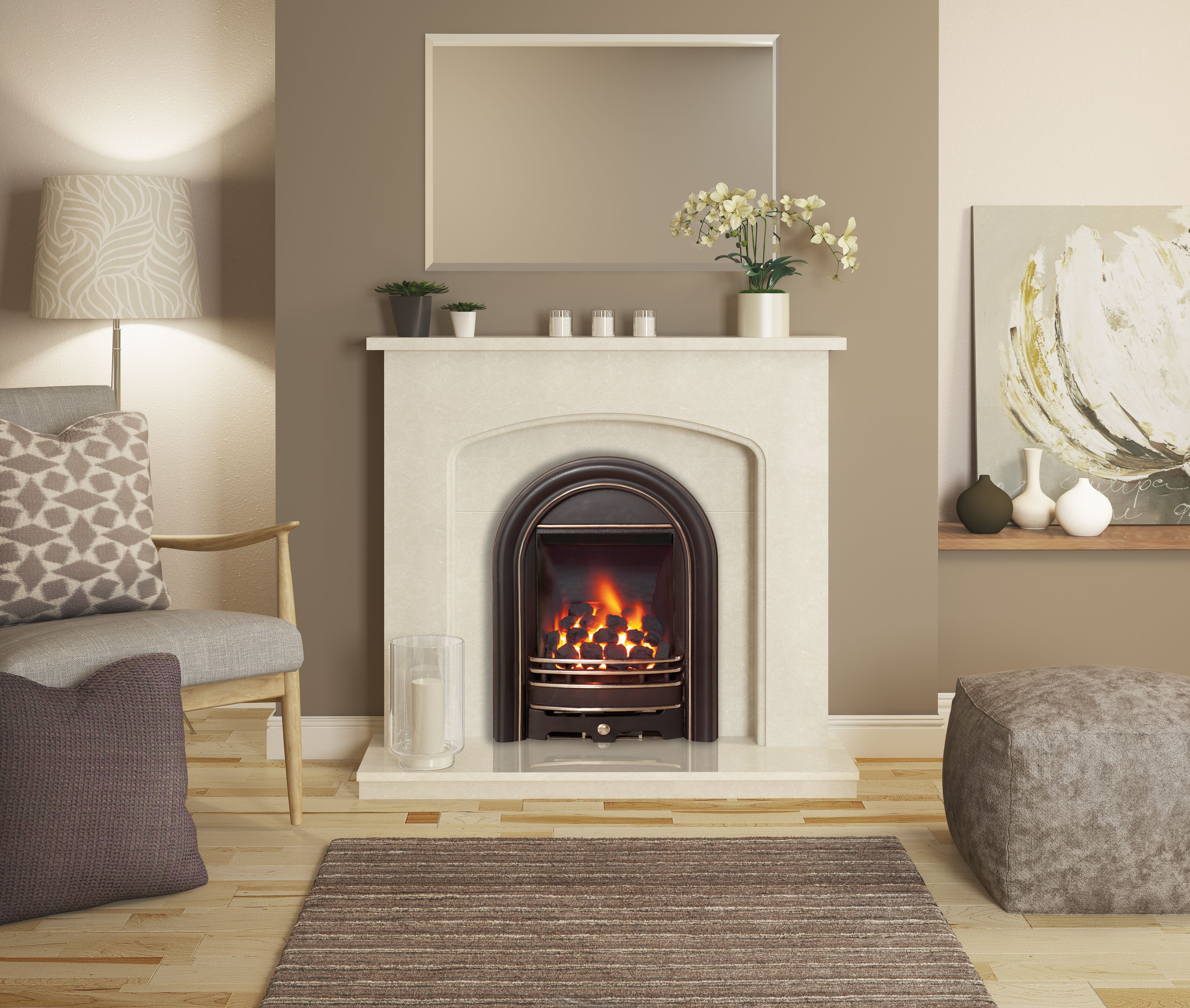 Be Modern Tahlia Manila Fire surround set