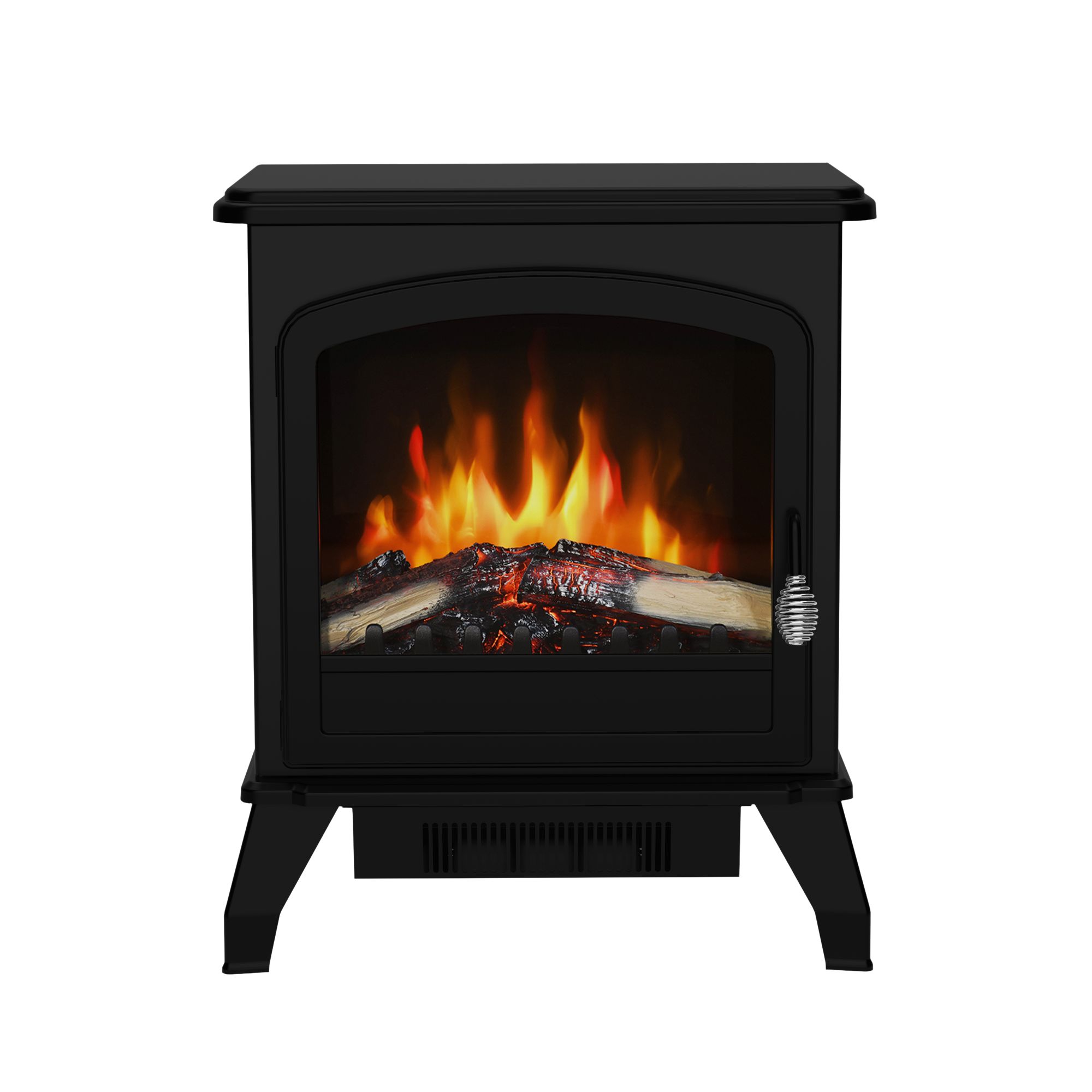 Be Modern Torworth 1.8W Matt Black Electric Stove (H)595mm (W)495mm