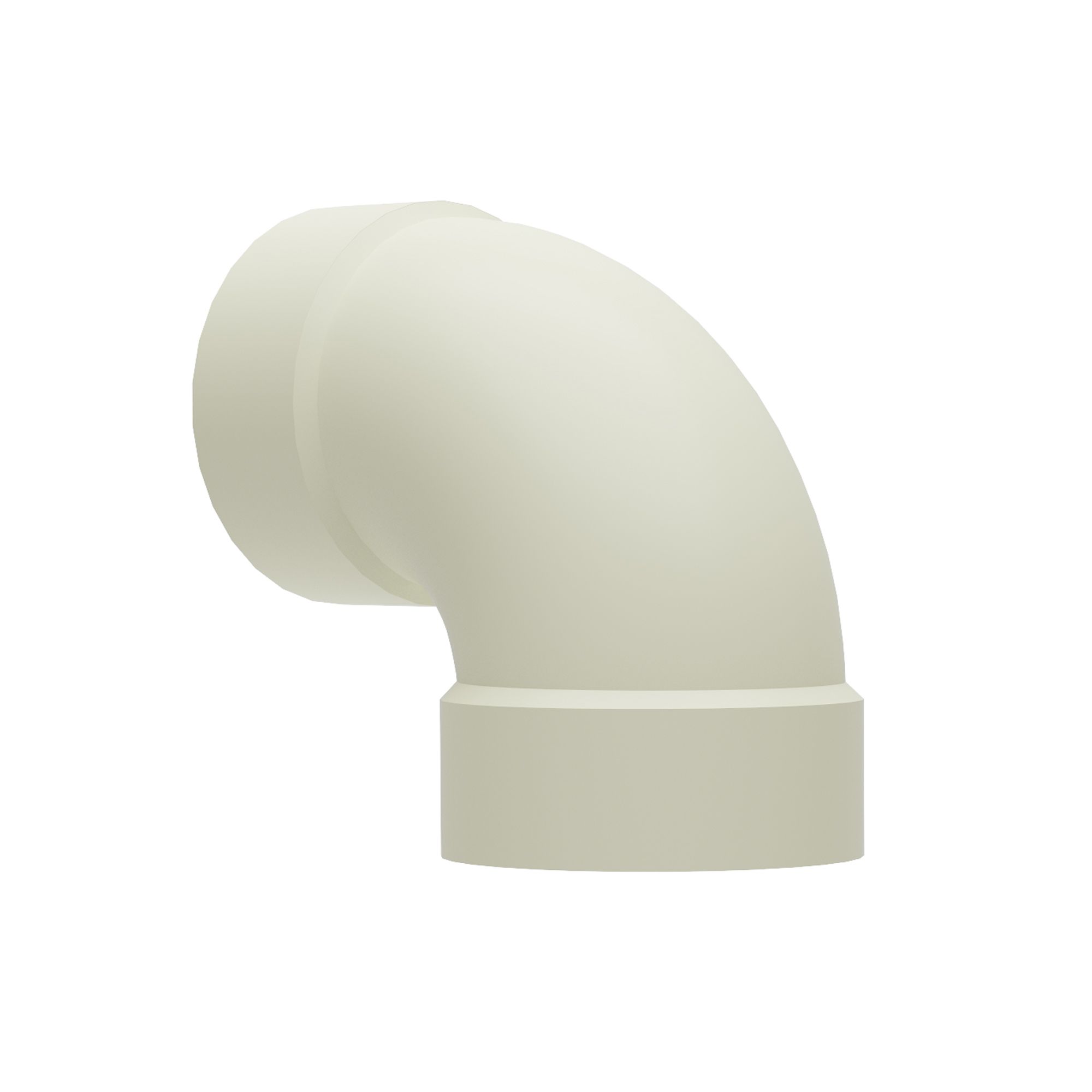 Be Modern Vertical Cream Flue pipe (L)195mm (Dia)122mm | DIY at B&Q