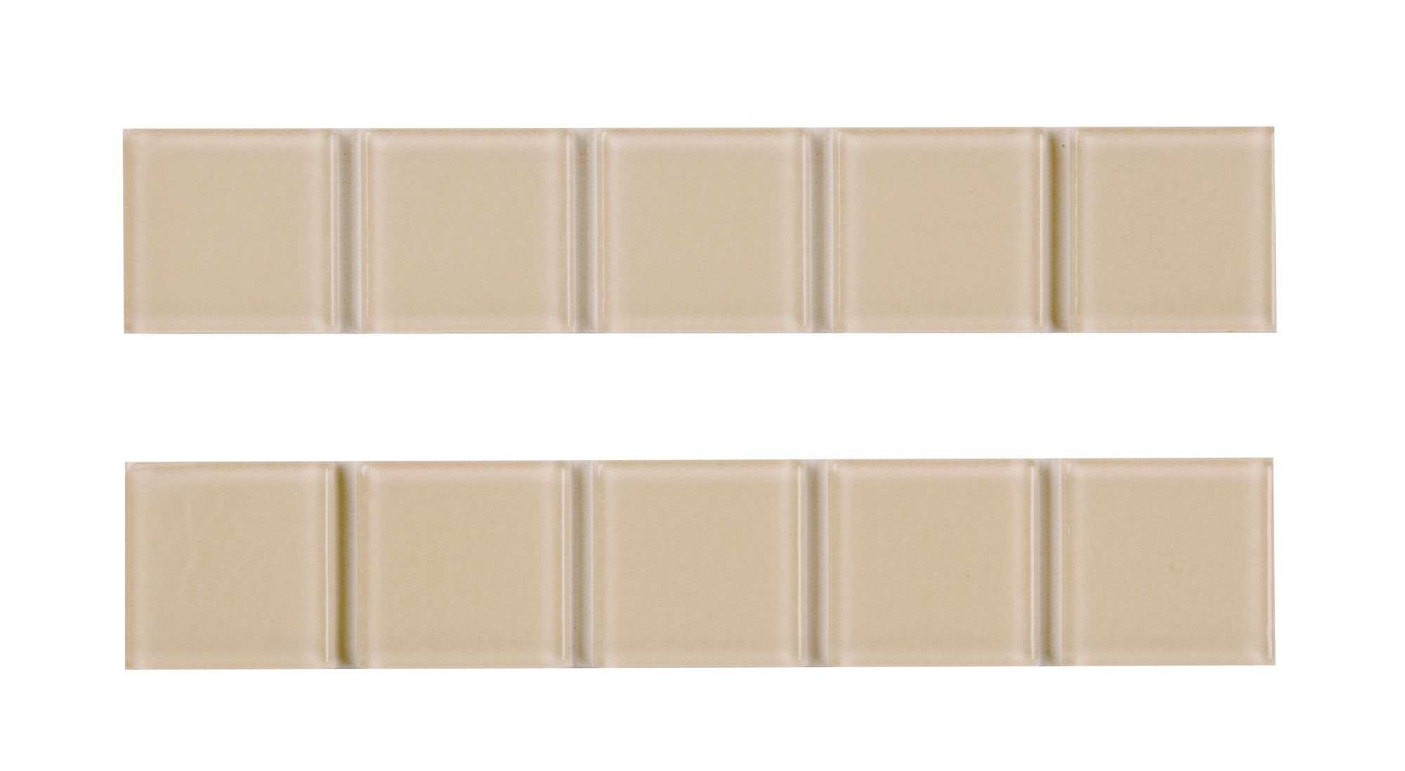 Beige Brick mosaic Ceramic Border tile, (L)150mm (W)30mm | DIY at B&Q