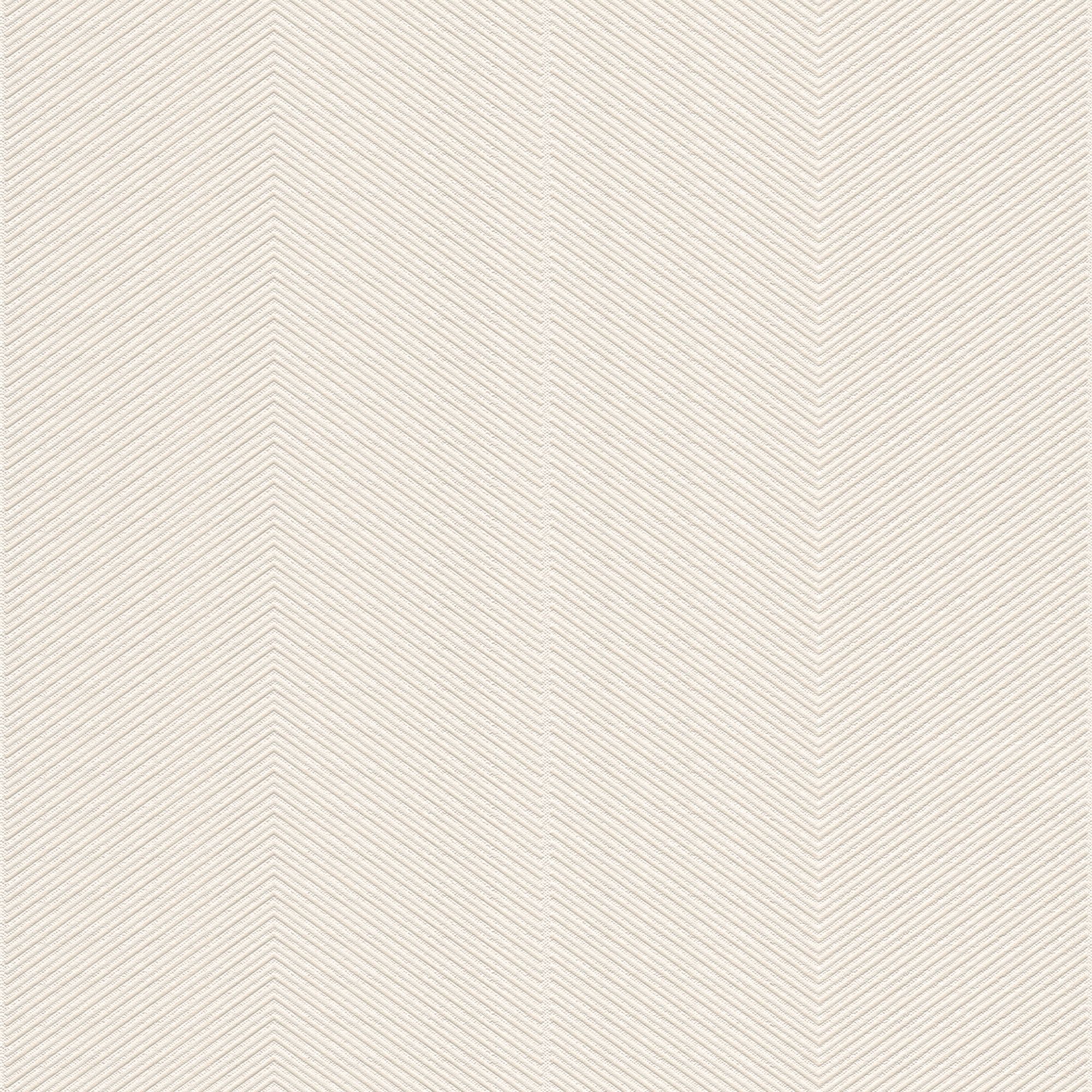 Beige Chevron stripe Glitter effect Embossed Wallpaper | DIY at B&Q
