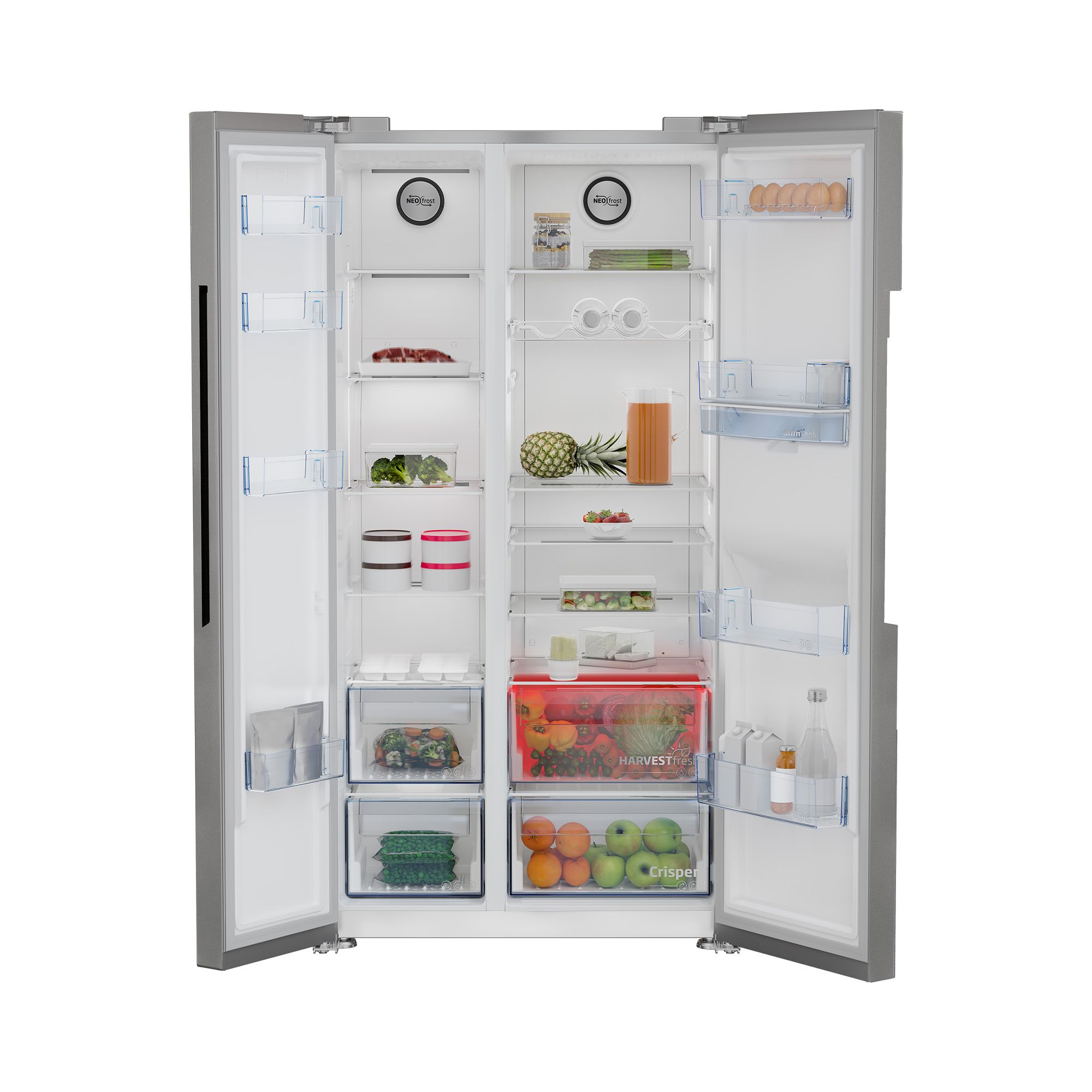 Beko ASD2542VX 70:30 American style Freestanding Frost free Fridge ...
