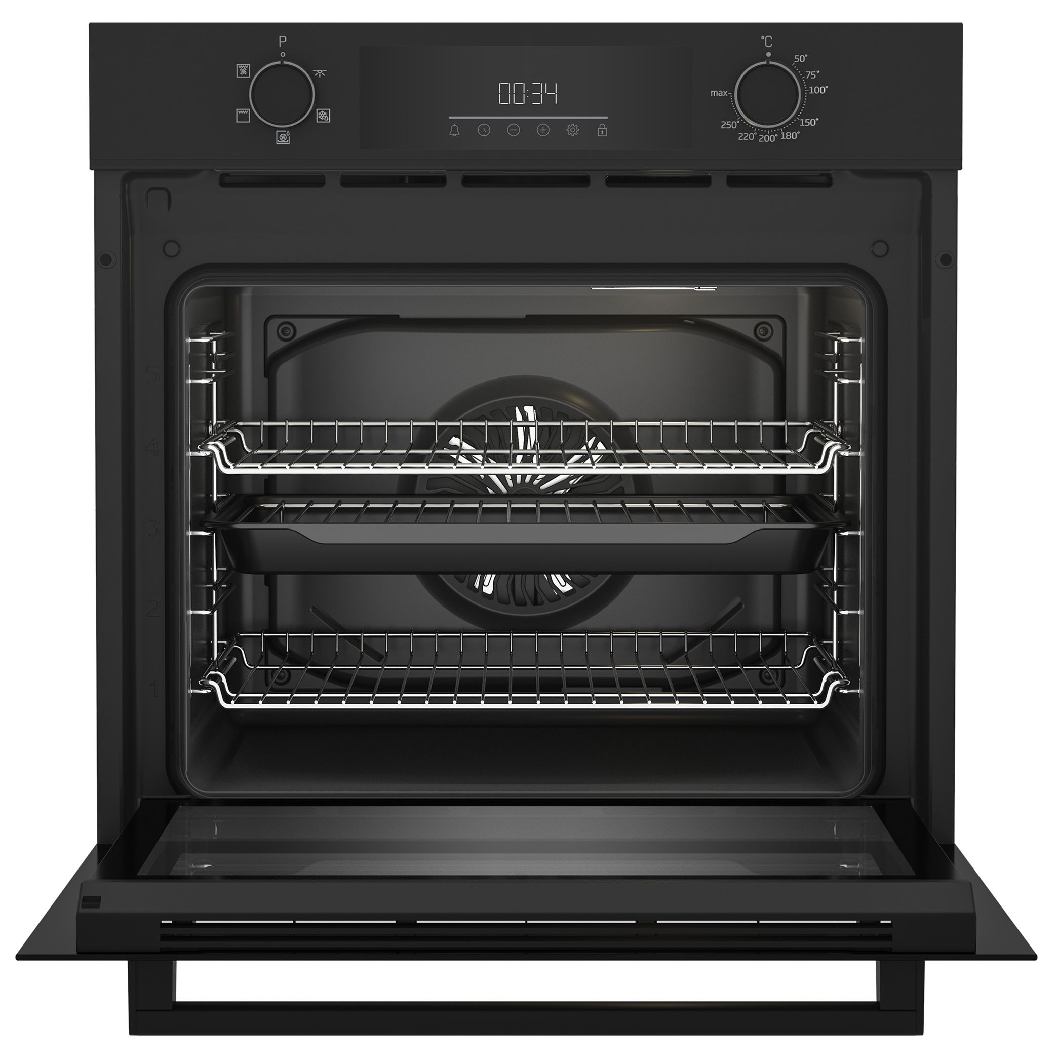 Beko BBIF12300B Built-in Single Fan Electric Oven - Black