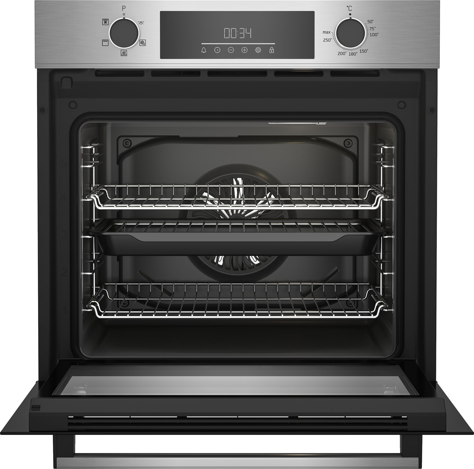 Beko BBIF12300X Built-in Single Fan Electric Oven - Stainless steel