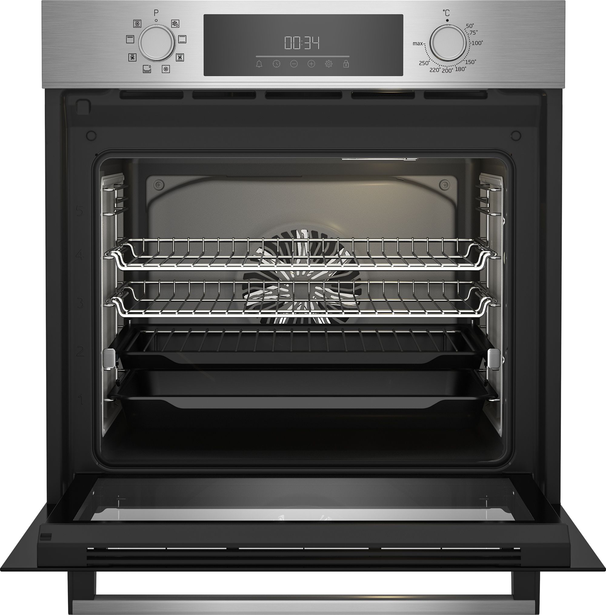 Beko BBQM22301XC Built-in Single Multifunction Oven - Stainless steel ...