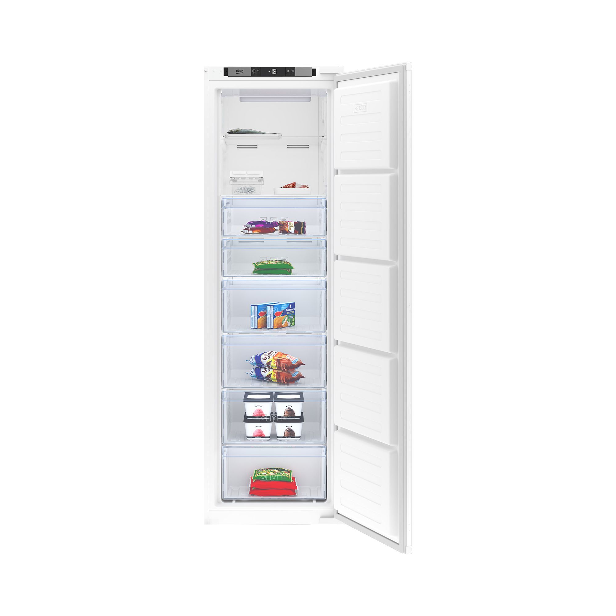 BEKO BFFD4577 INTEGRATED FROST FREE FREEZER - WHITE