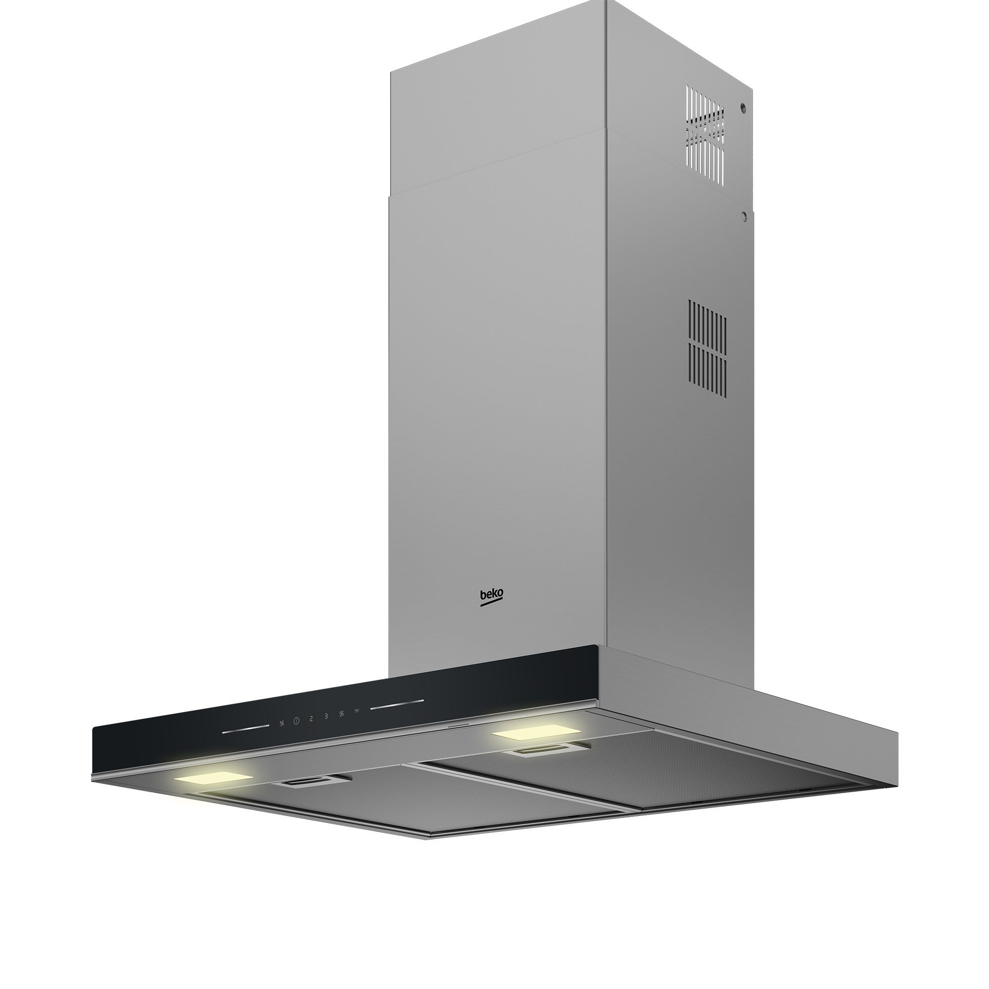 Beko BHCB66441BBH Stainless steel Box Cooker hood, (W)59.8cm | DIY at B&Q