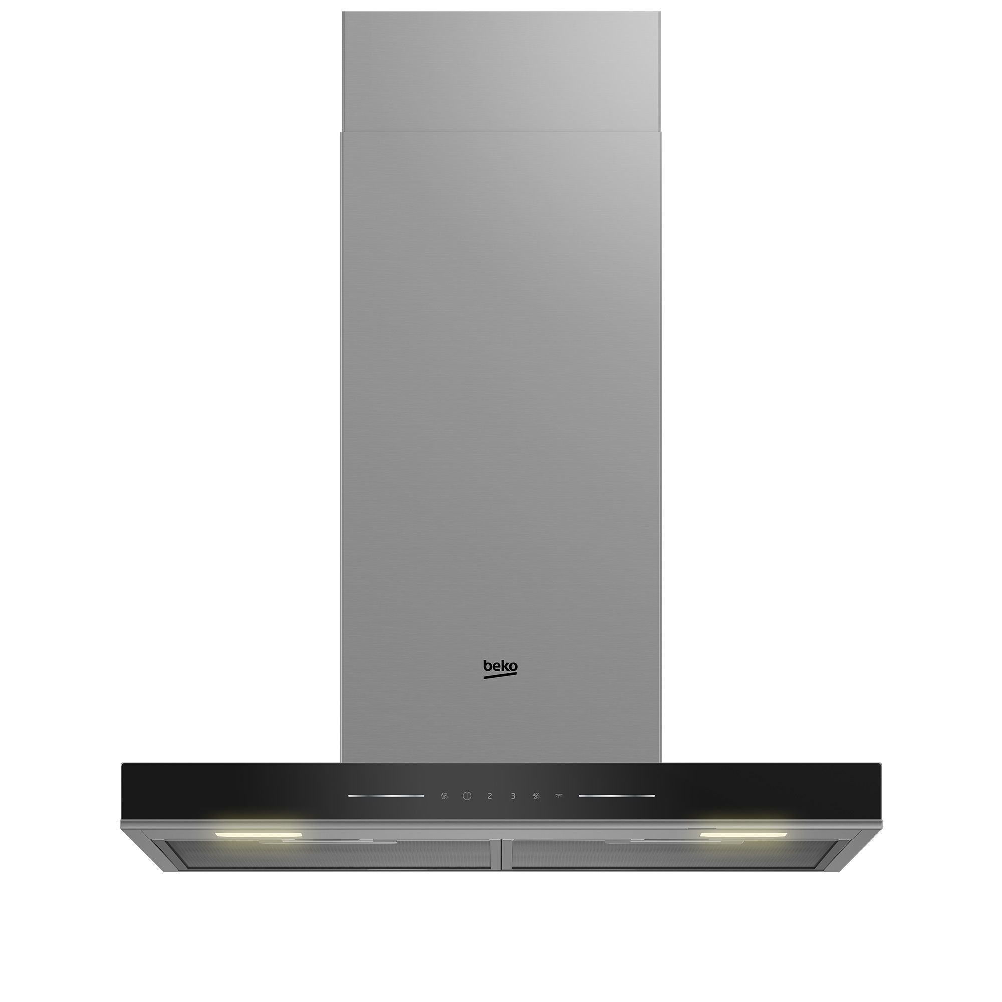 Beko BHCB66441BBH Stainless steel Box Cooker hood (W)59.8cm | DIY at B&Q
