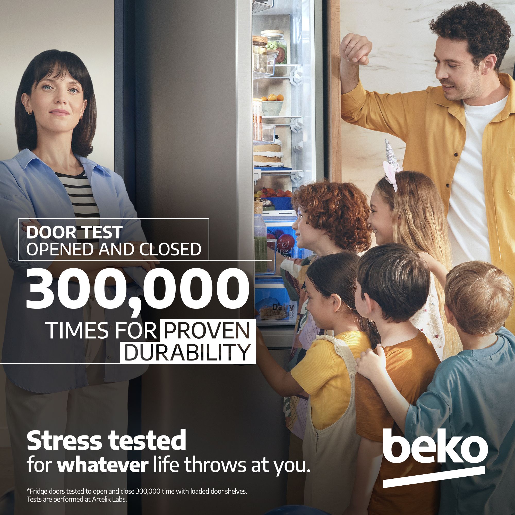 BEKO BLSD4V577 INTEGRATED FRIDGE