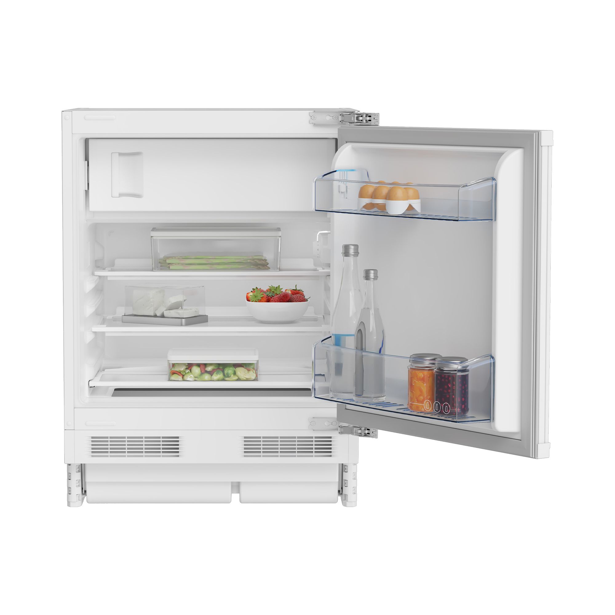 Beko BRS4682 80:20 Integrated Automatic defrost Fridge freezer - White ...