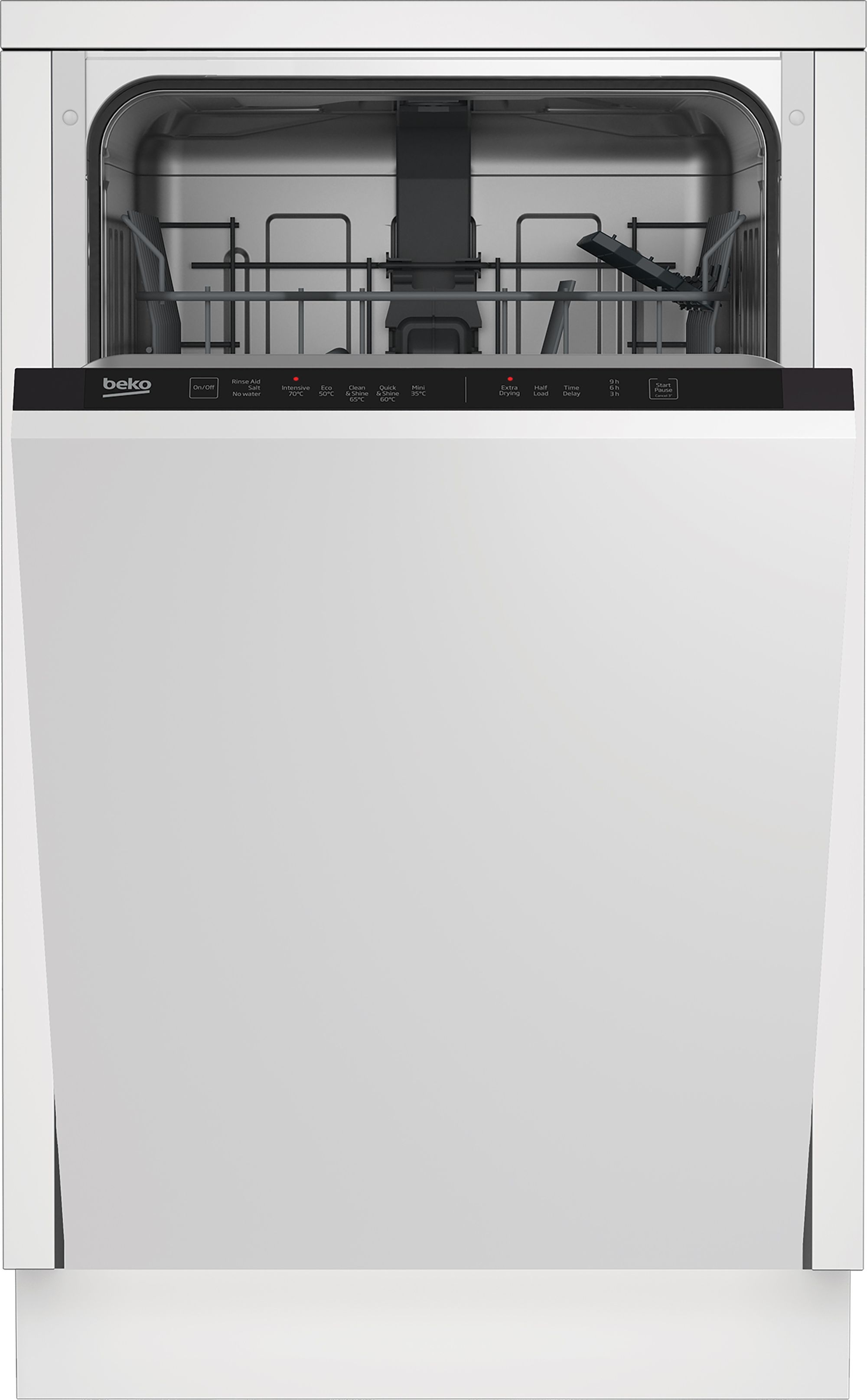 Beko DIS15020 Integrated Slimline Dishwasher | DIY at B&Q