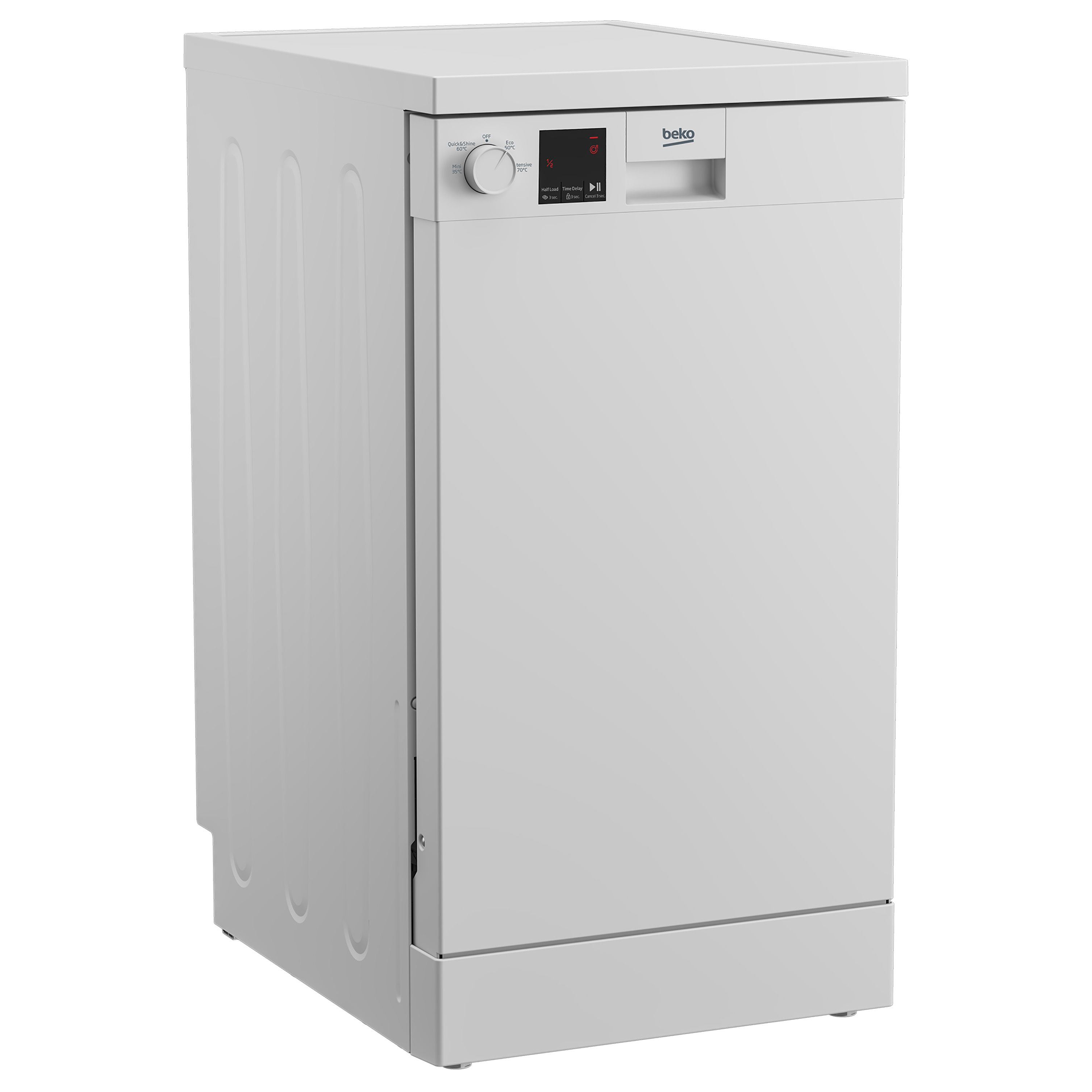 Beko DVS04X20W Freestanding Slimline Dishwasher - White