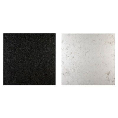 Beldray Alabaster & slate Laminate Back panel (H)930mm (W)930mm