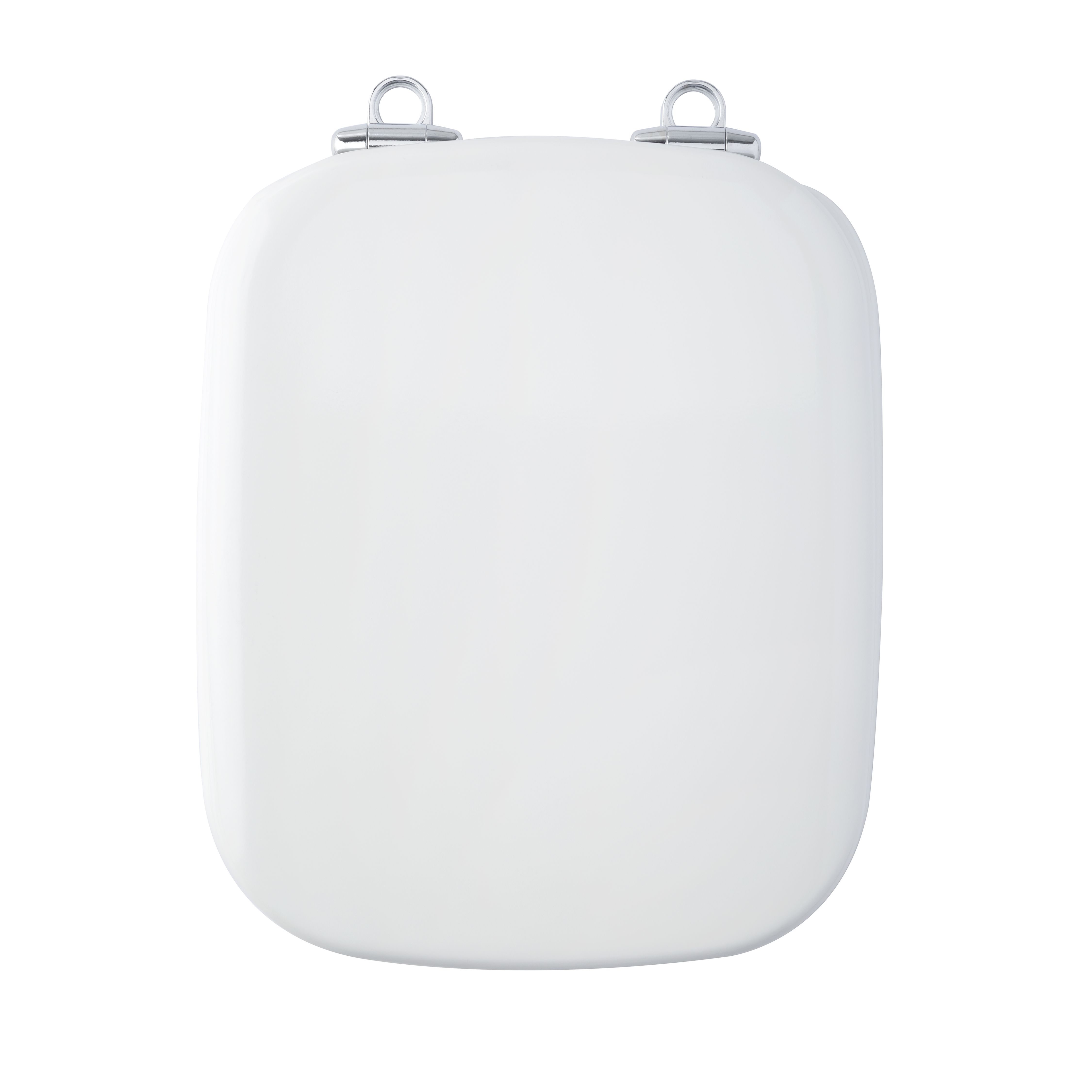 Bemis Oakland White Top fix Soft close Toilet seat | DIY at B&Q