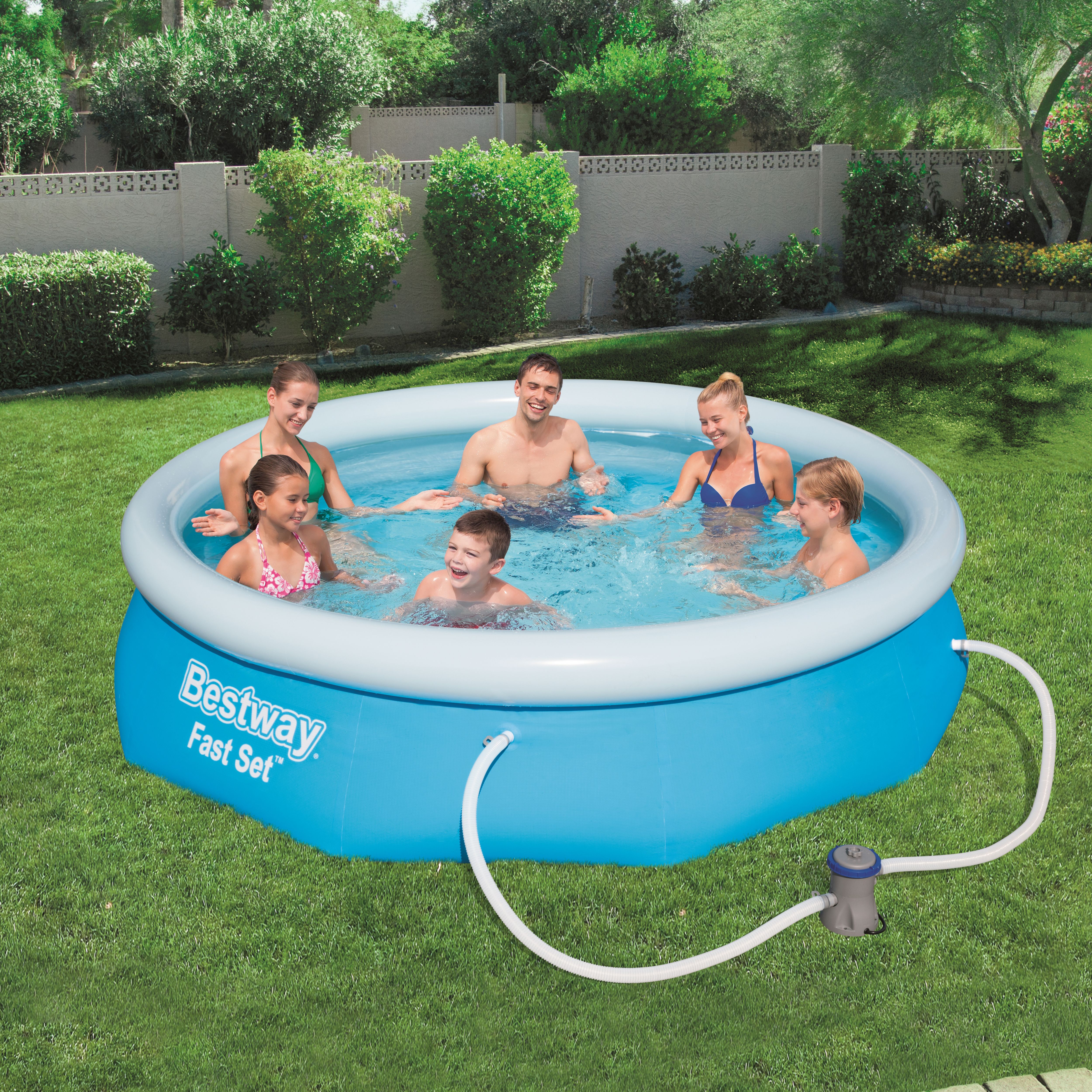 Bestway Fast set Swimming pool with pump (L) 3.05m x (H) 76cm