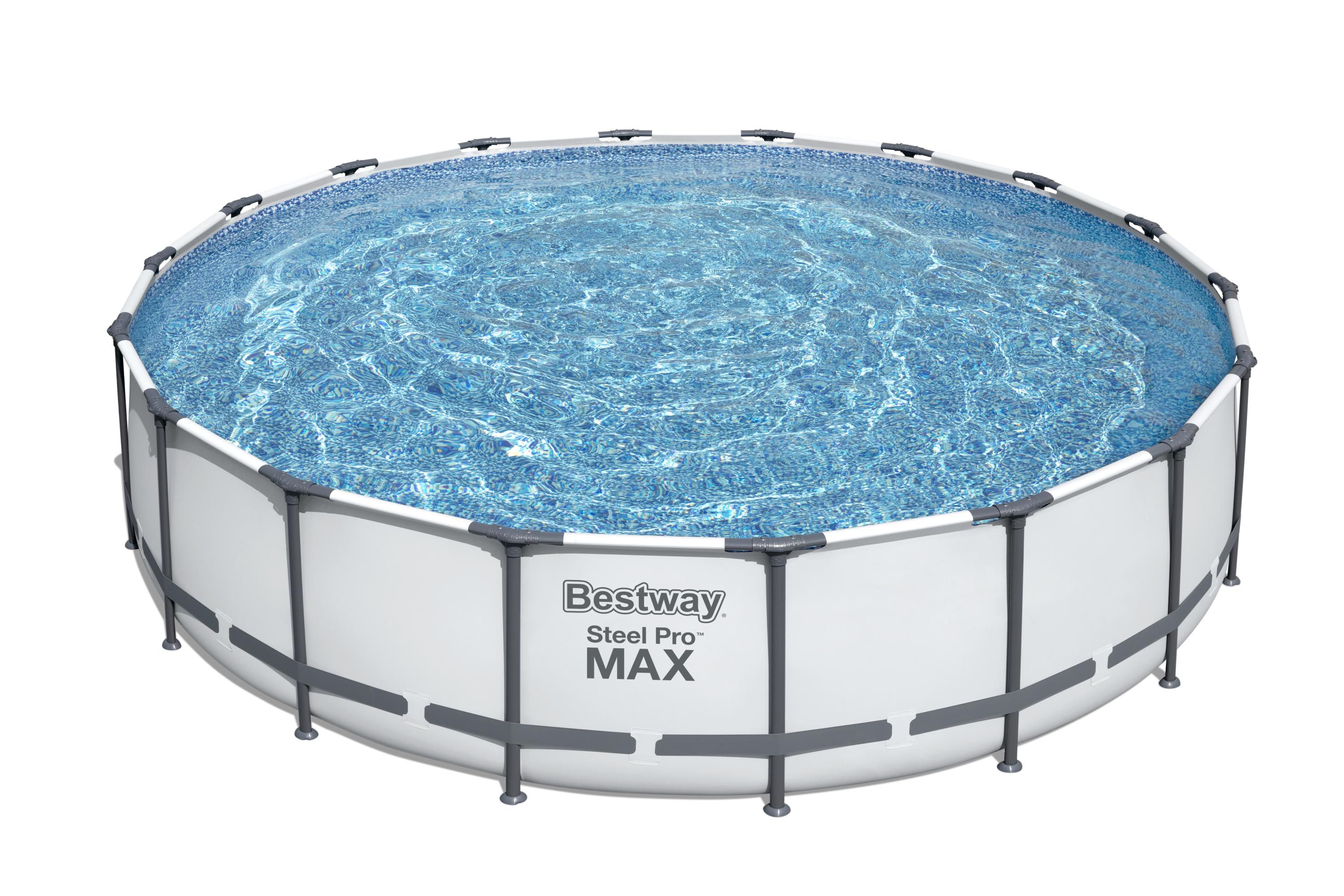 Bestway Steel pro max PVC Pool (W) 5.49m x (L) 5.49m | DIY at B&Q