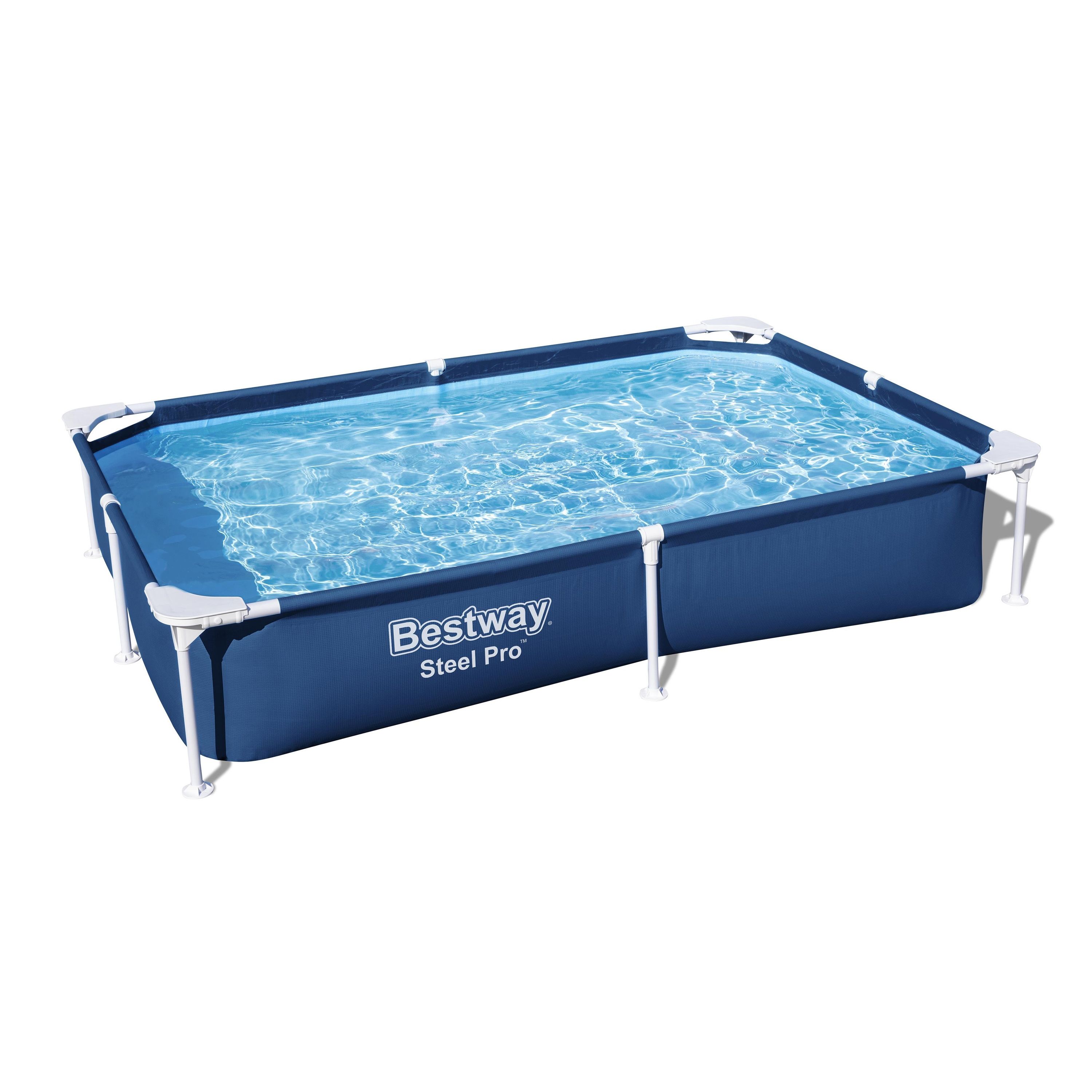 Bestway Steel Pro Plain Metal Pool (W)1.5m x (L) 2.21m