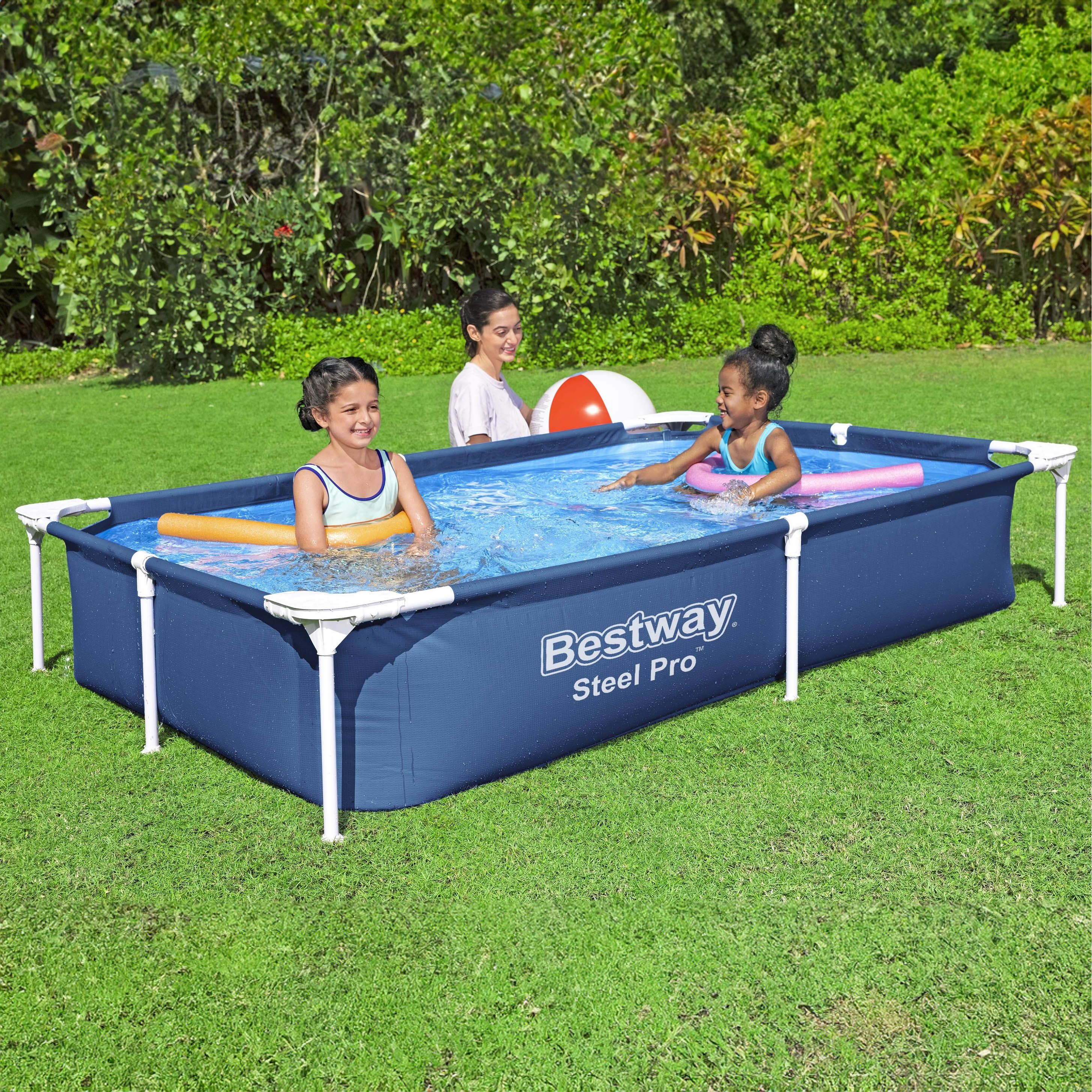 Bestway Steel Pro Plain Metal Pool (W)1.5m x (L) 2.21m