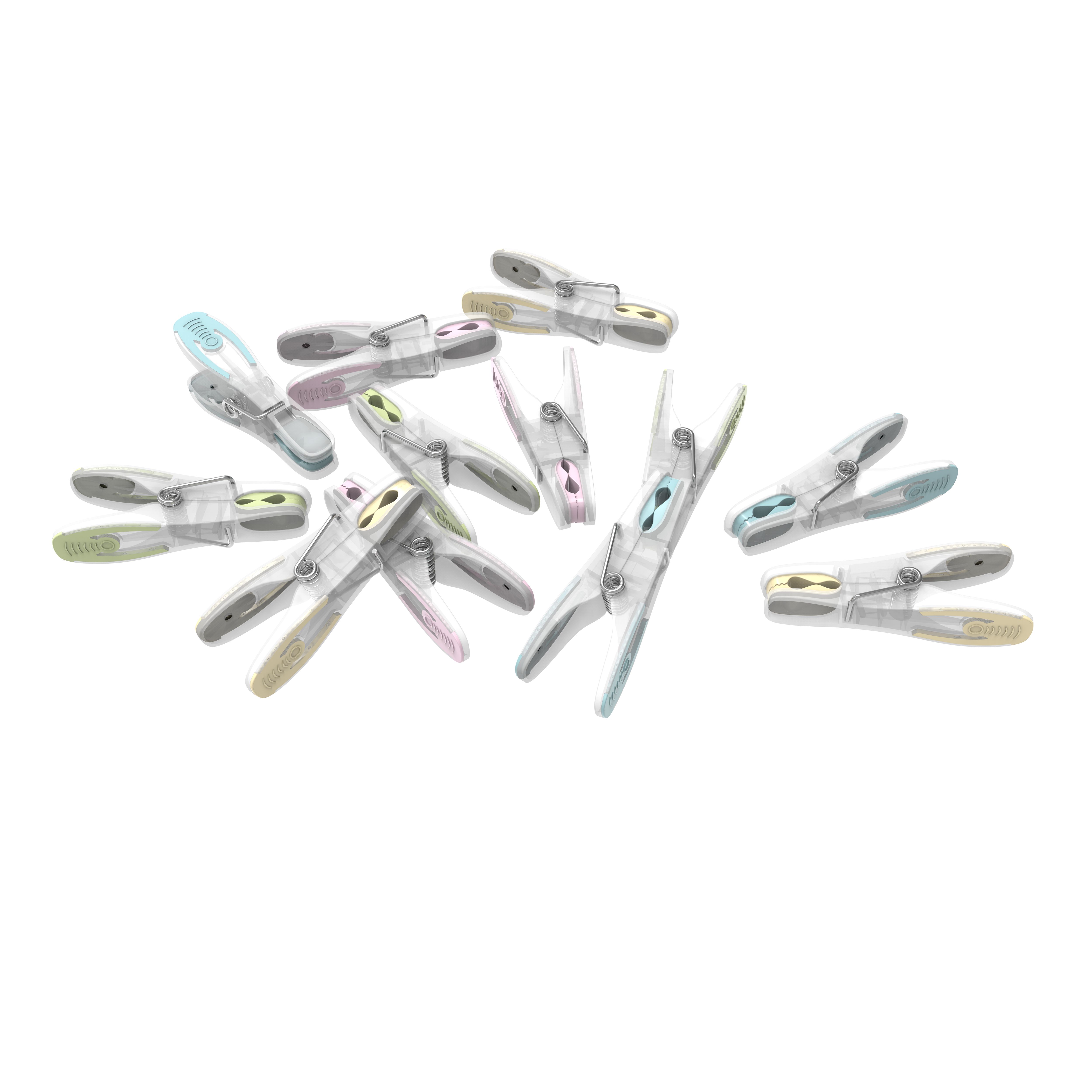 BetterDri Gentle-grip Plastic Clothes pegs, Pack of 48