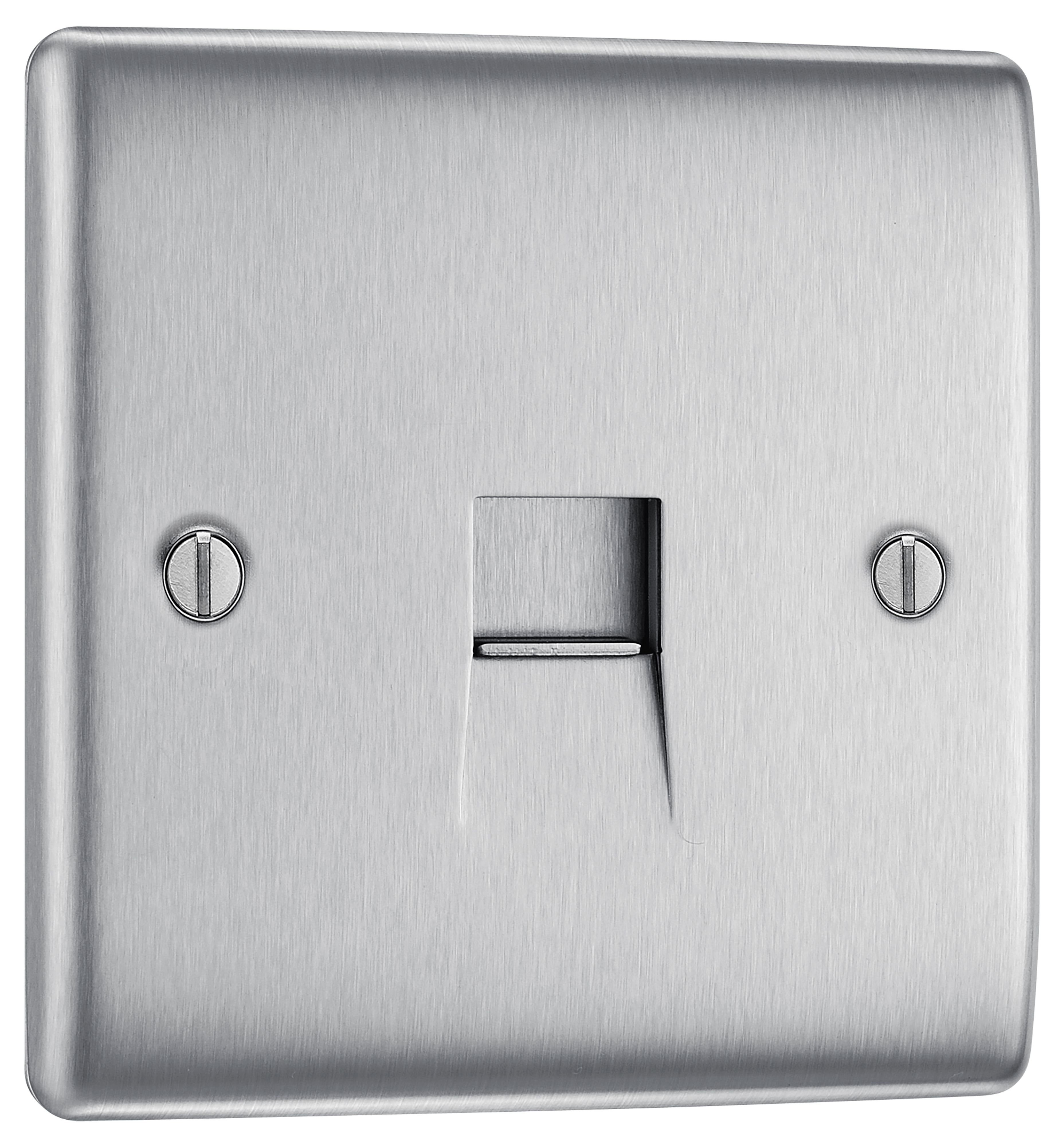 BG Brushed Steel 1 gang Master telephone socket