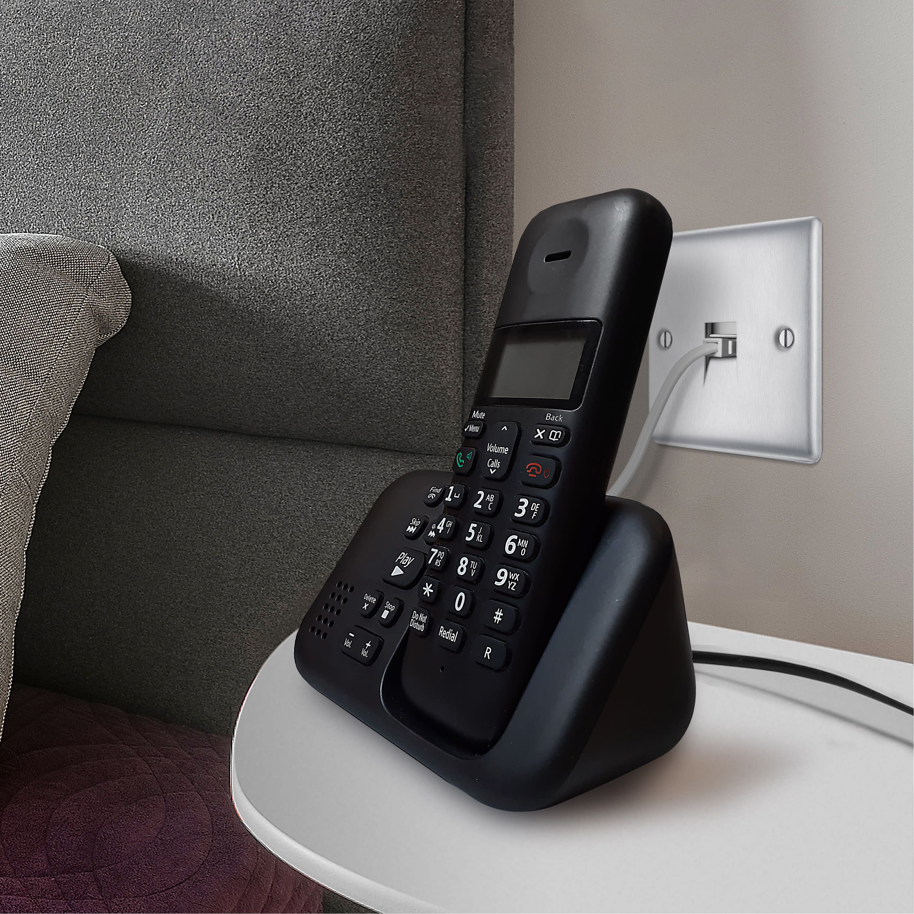 BG Brushed Steel 1 gang Master telephone socket