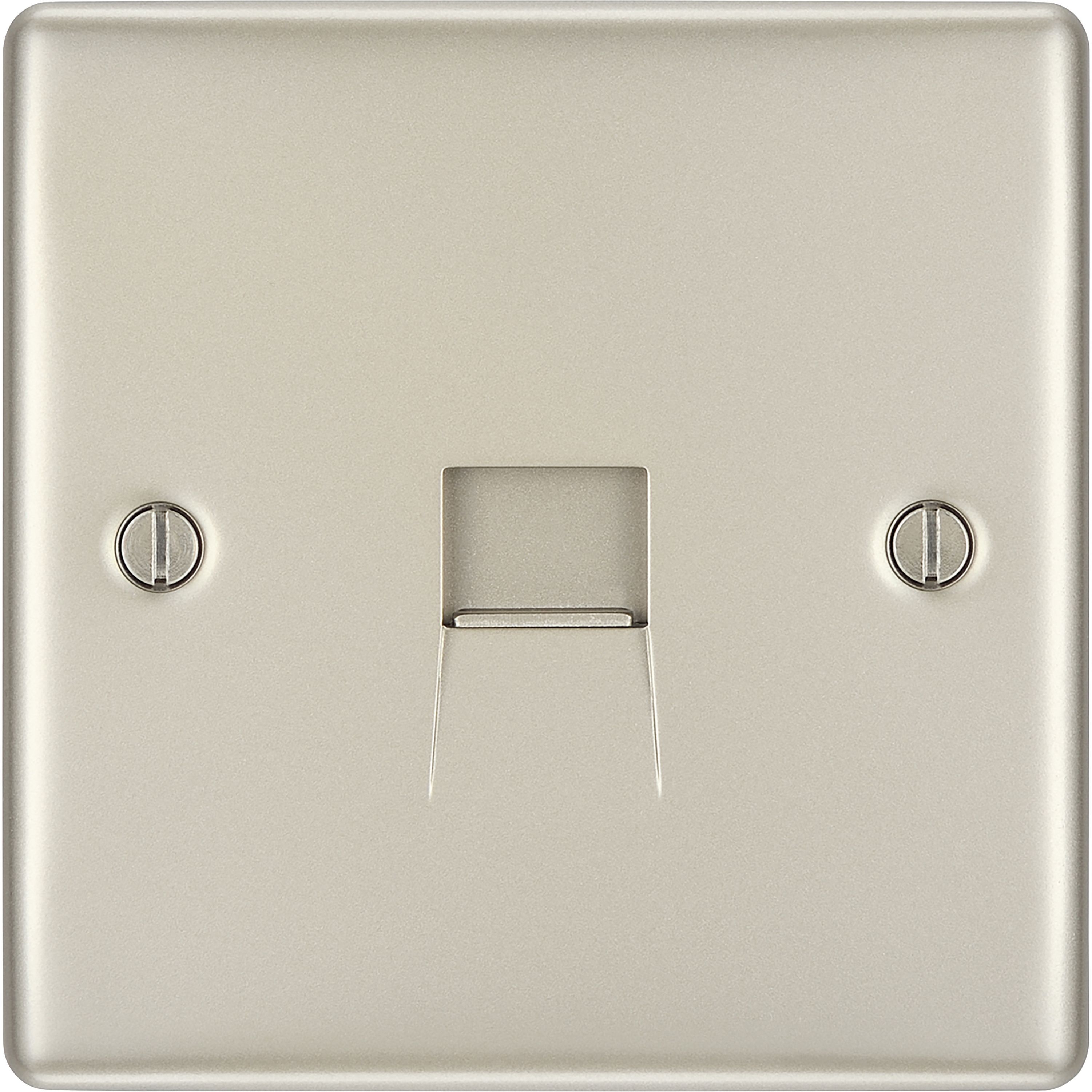 BG Nickel 1 gang Slave telephone socket | DIY at B&Q