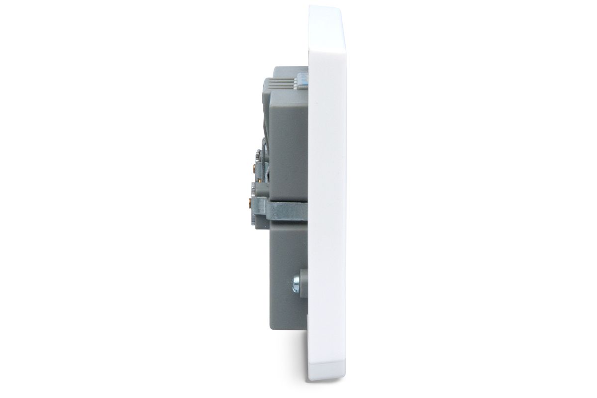 BG White Double 13A Raised square Unswitched Screwed Socket with USB, 4 ...