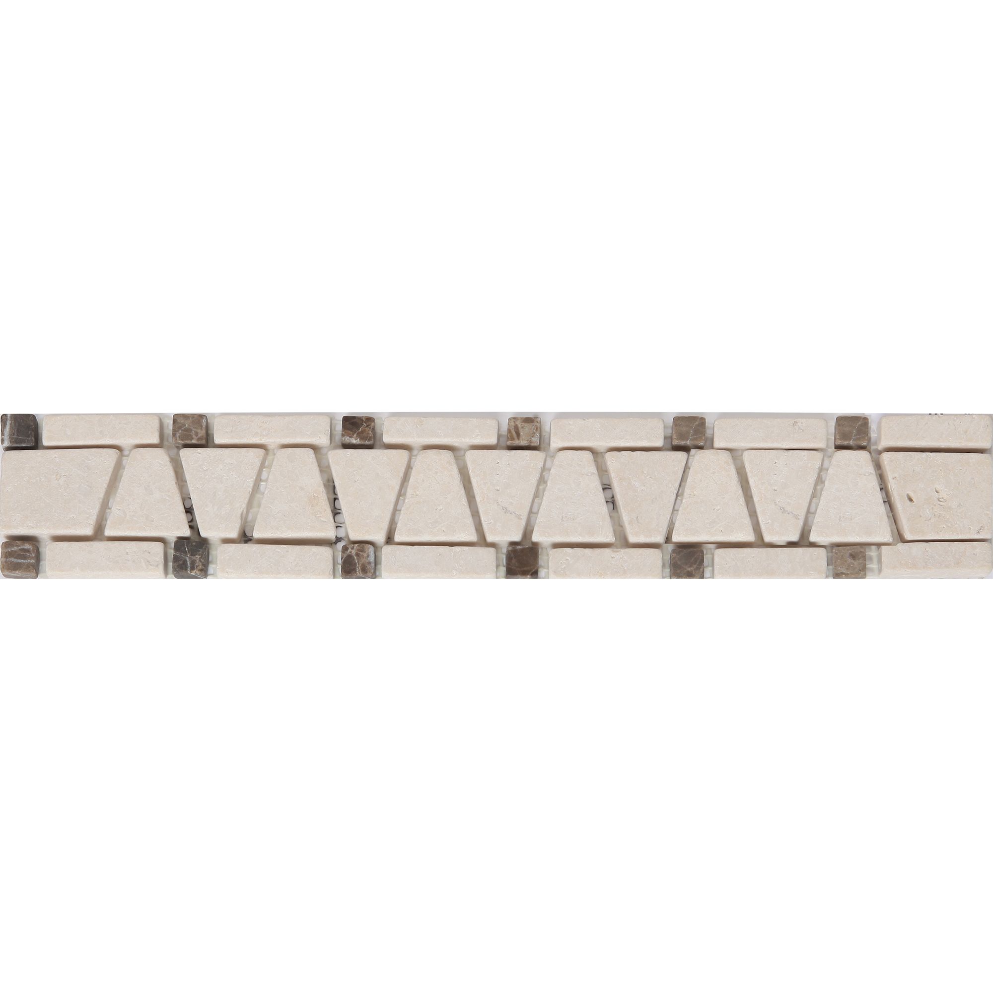 Bizance Beige Flat Natural stone Border tile, (L)300mm (W)50mm