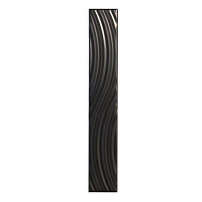 Black Ceramic Border tile, (L)300mm (W)50mm | DIY at B&Q