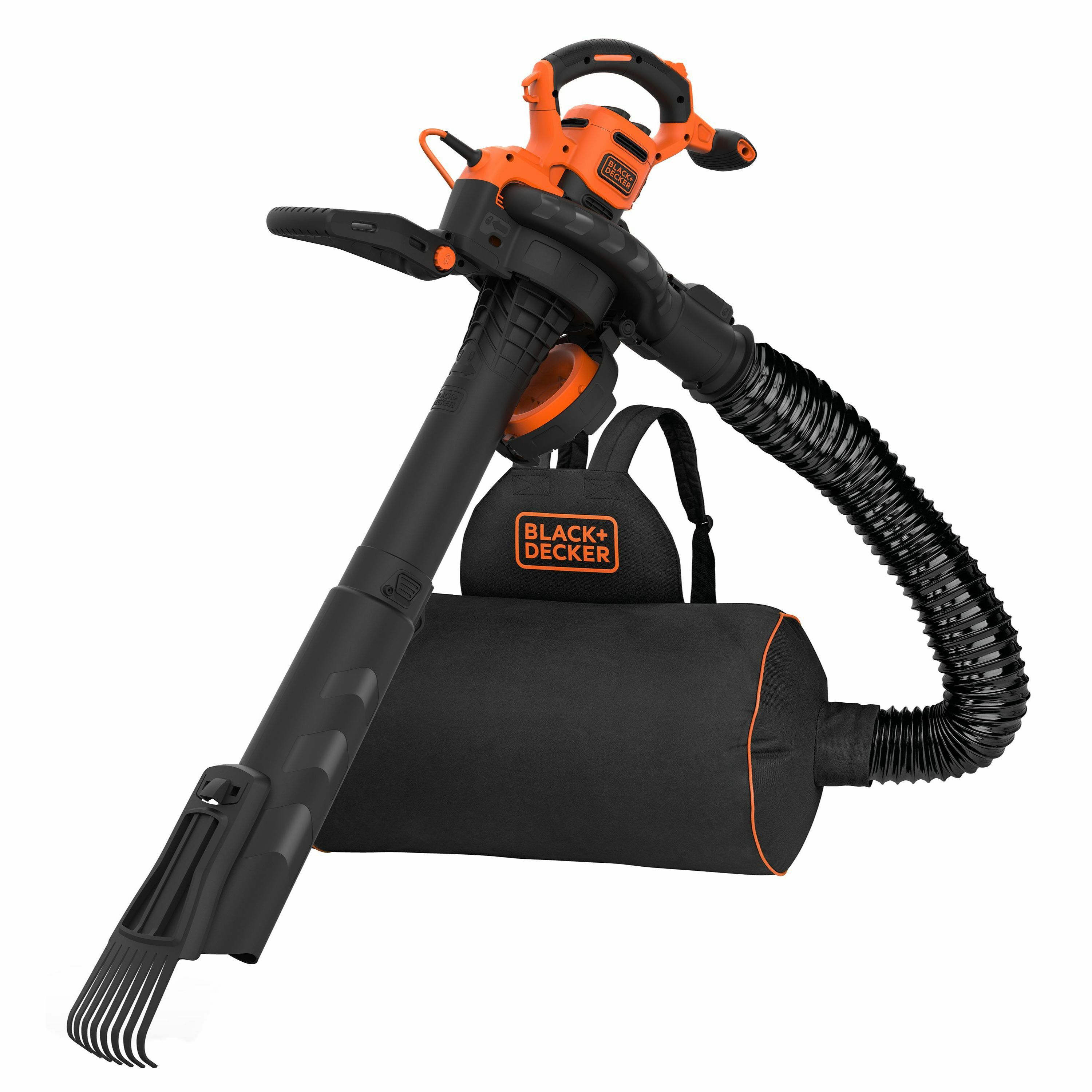 Black+Decker BEBLV301 Corded 3000W 230V Backpack & Strap Rake Blower ...