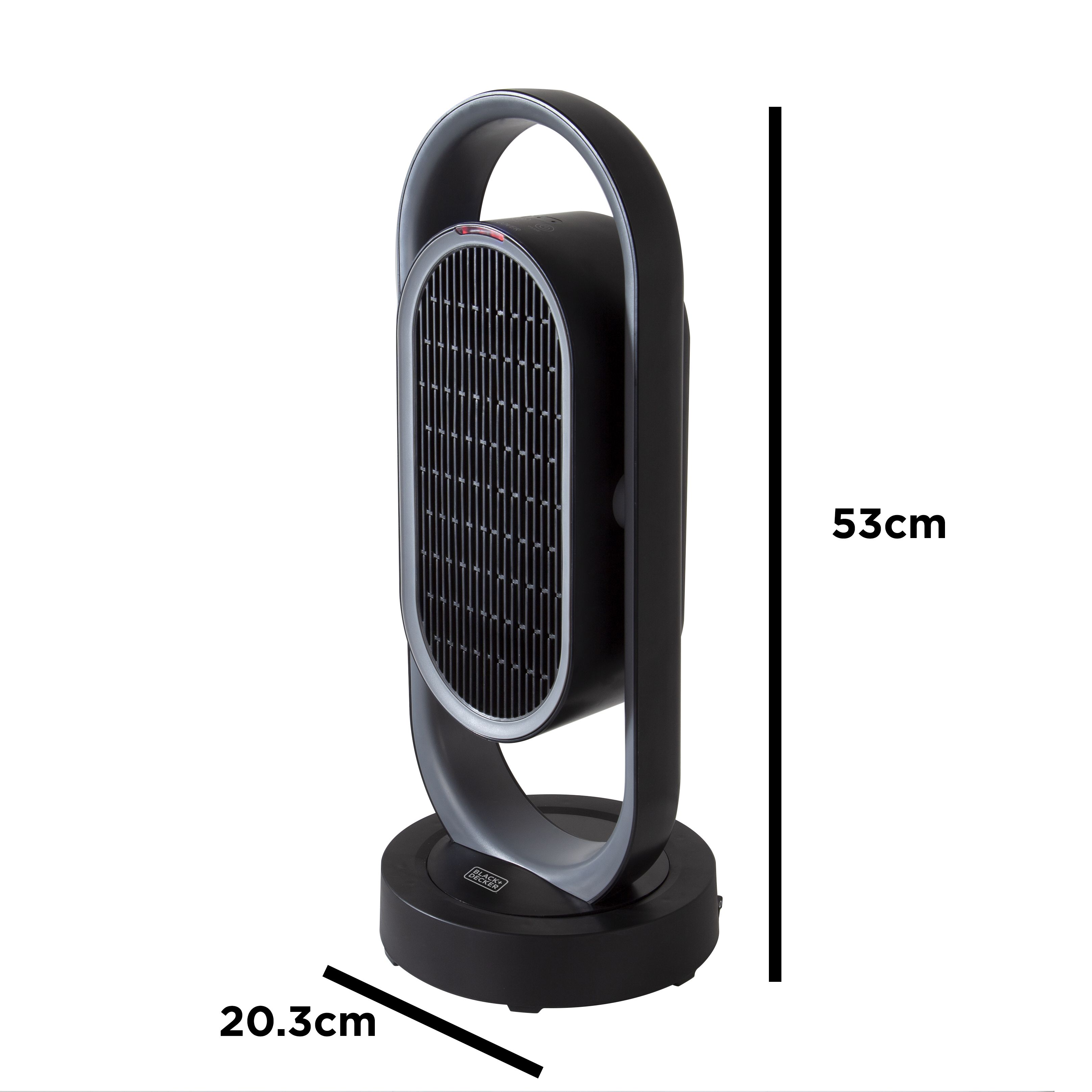 Black+Decker BXSH37010GB 1800W Black Fan heater