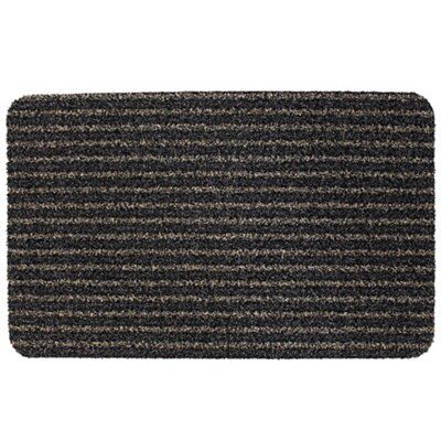 Black Door mat, 60cm x 40cm | DIY at B&Q