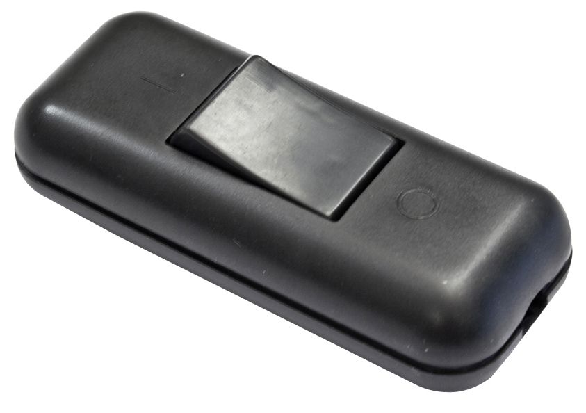 Black In-line Plug-in switch