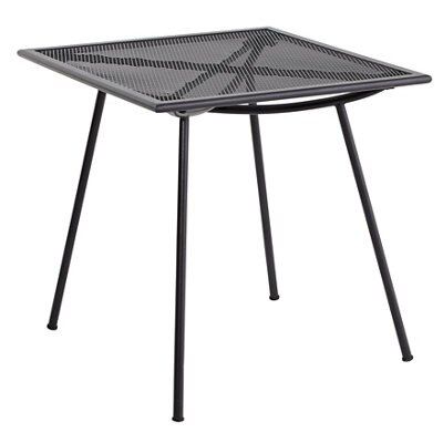 Black Metal 2 seater Square Table | DIY at B&Q