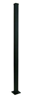 Black Metal Fence post (H)1.8m, Set | DIY at B&Q