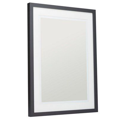 Black Modern block Picture frame (H)74cm x (W)54cm