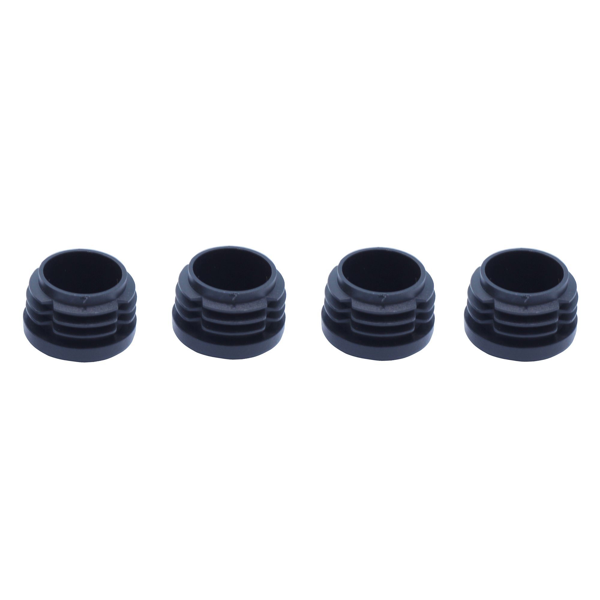 Black Plastic Insert cap (Dia)21mm, Pack of 4 | DIY at B&Q