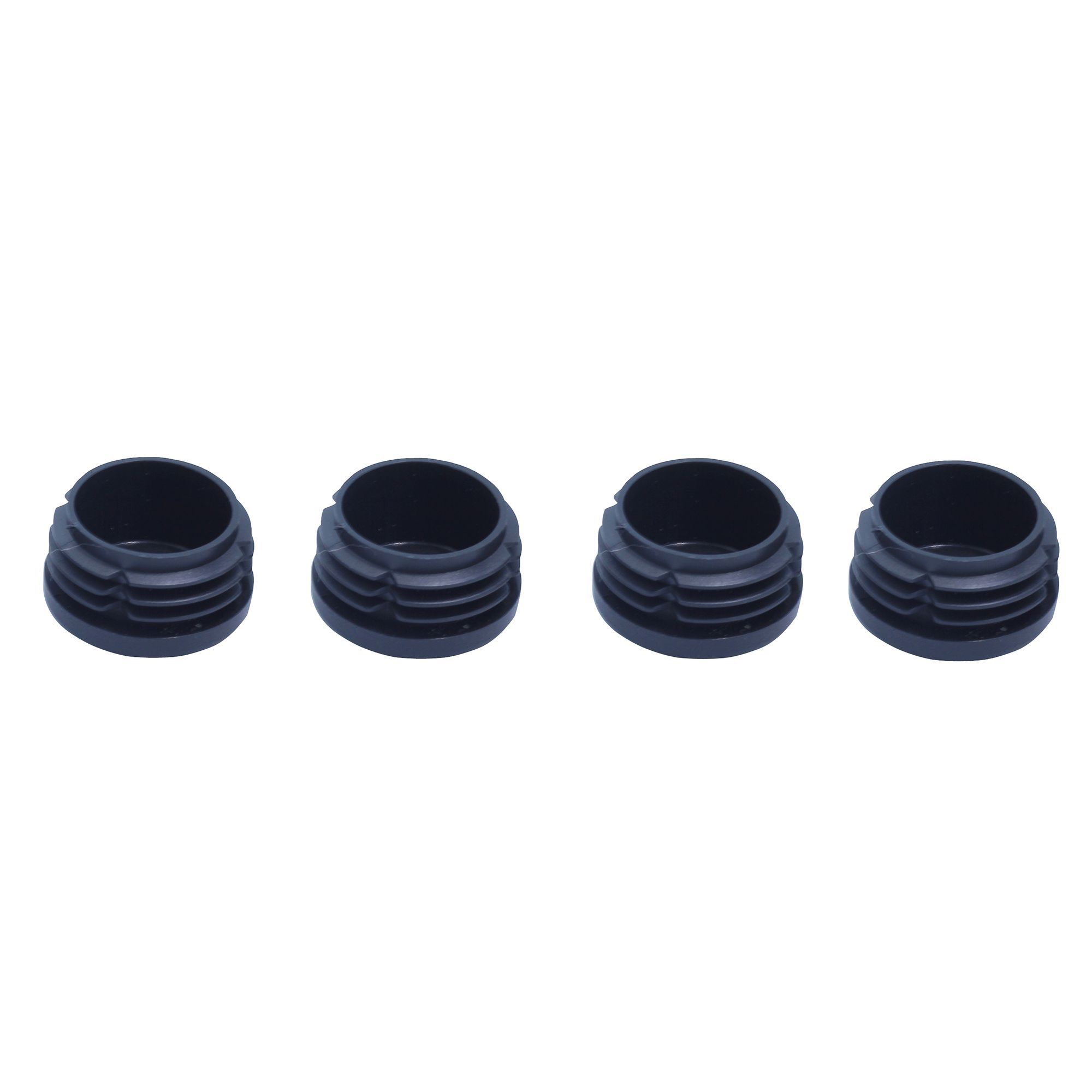 Black Plastic Insert cap (Dia)31mm, Pack of 4 | DIY at B&Q