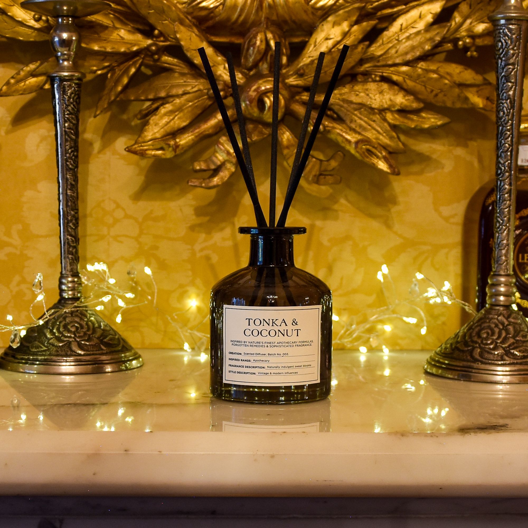 Black Tonka & Coconut Reed diffuser, 250ml