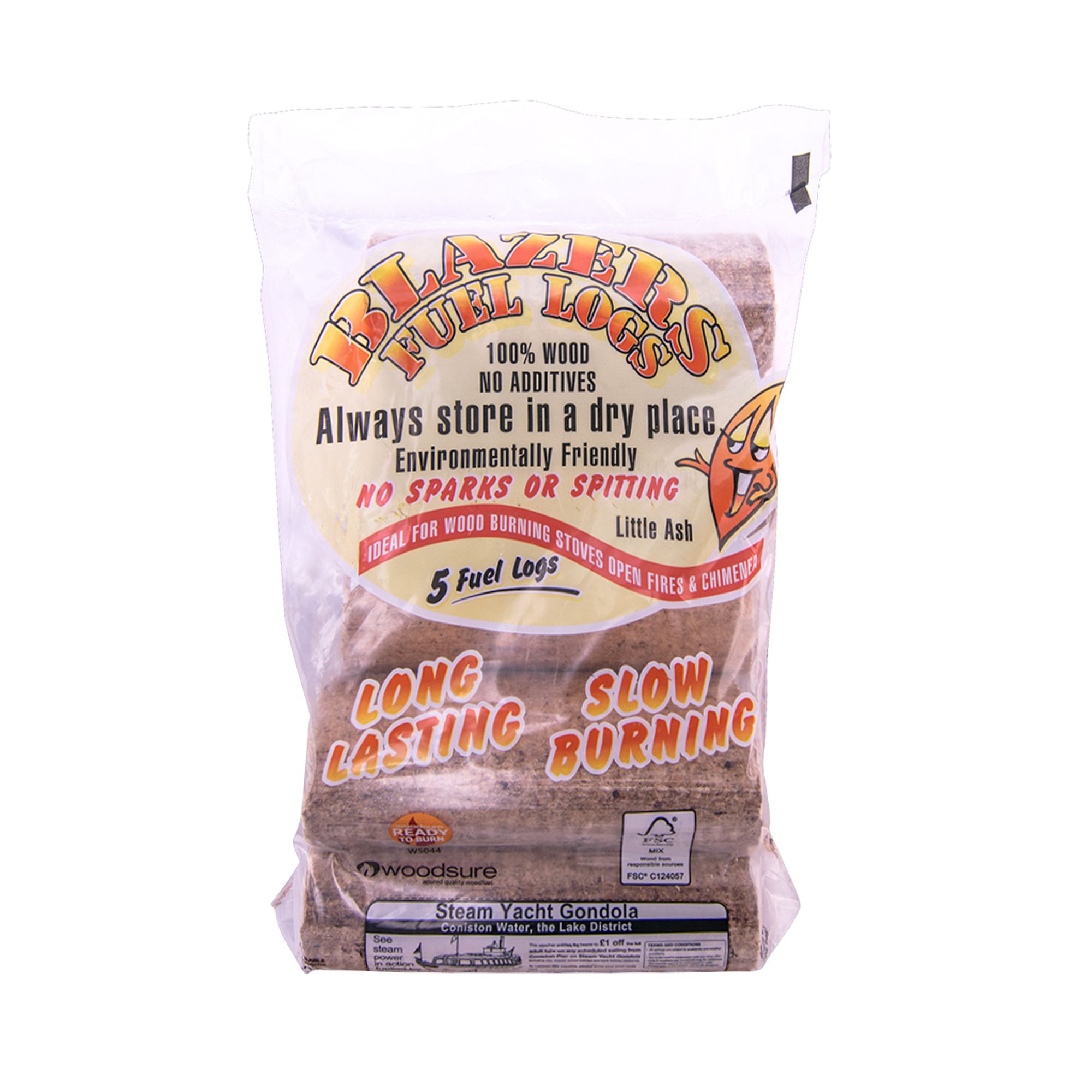 Blazers heat Softwood Logs | DIY at B&Q