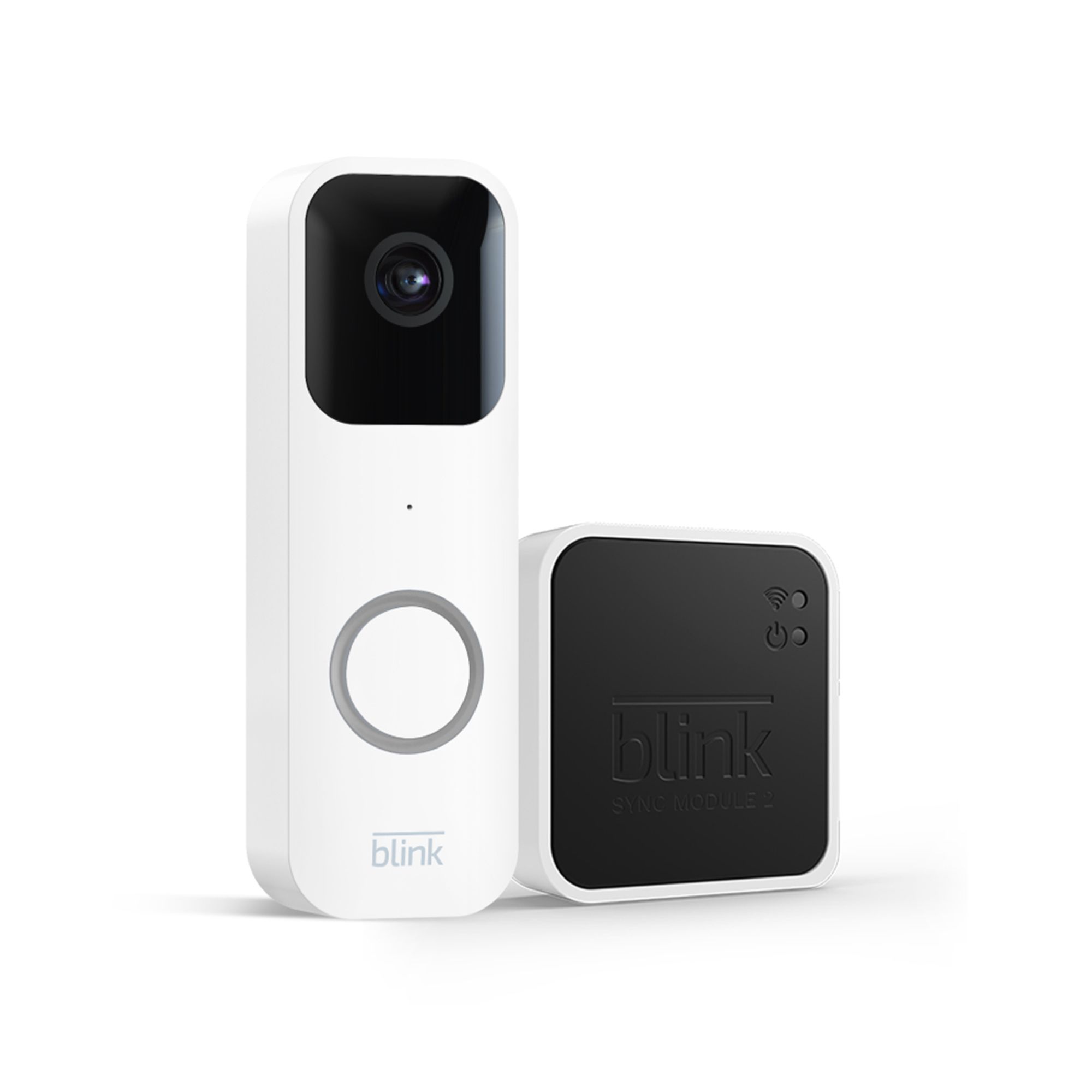 Blink White Wireless Video doorbell with homebase
