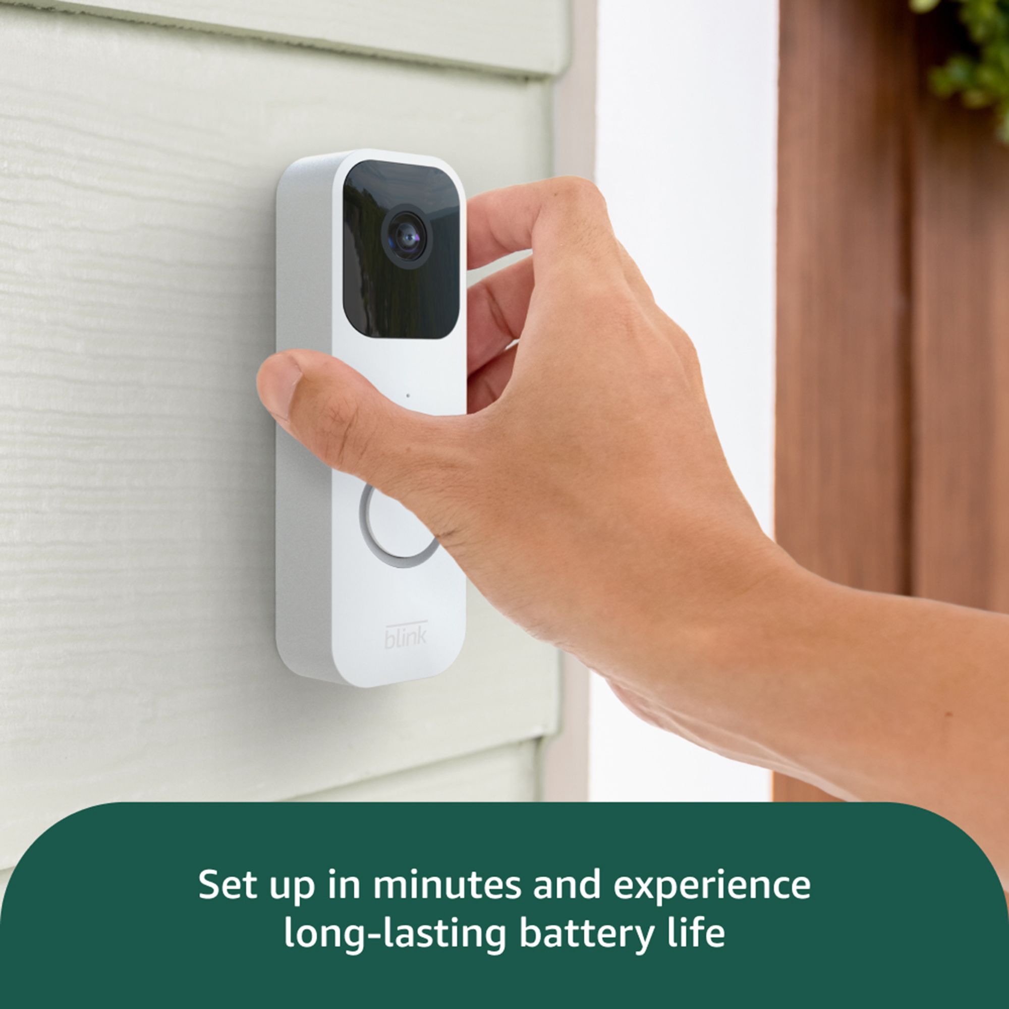 Blink White Wireless Video doorbell