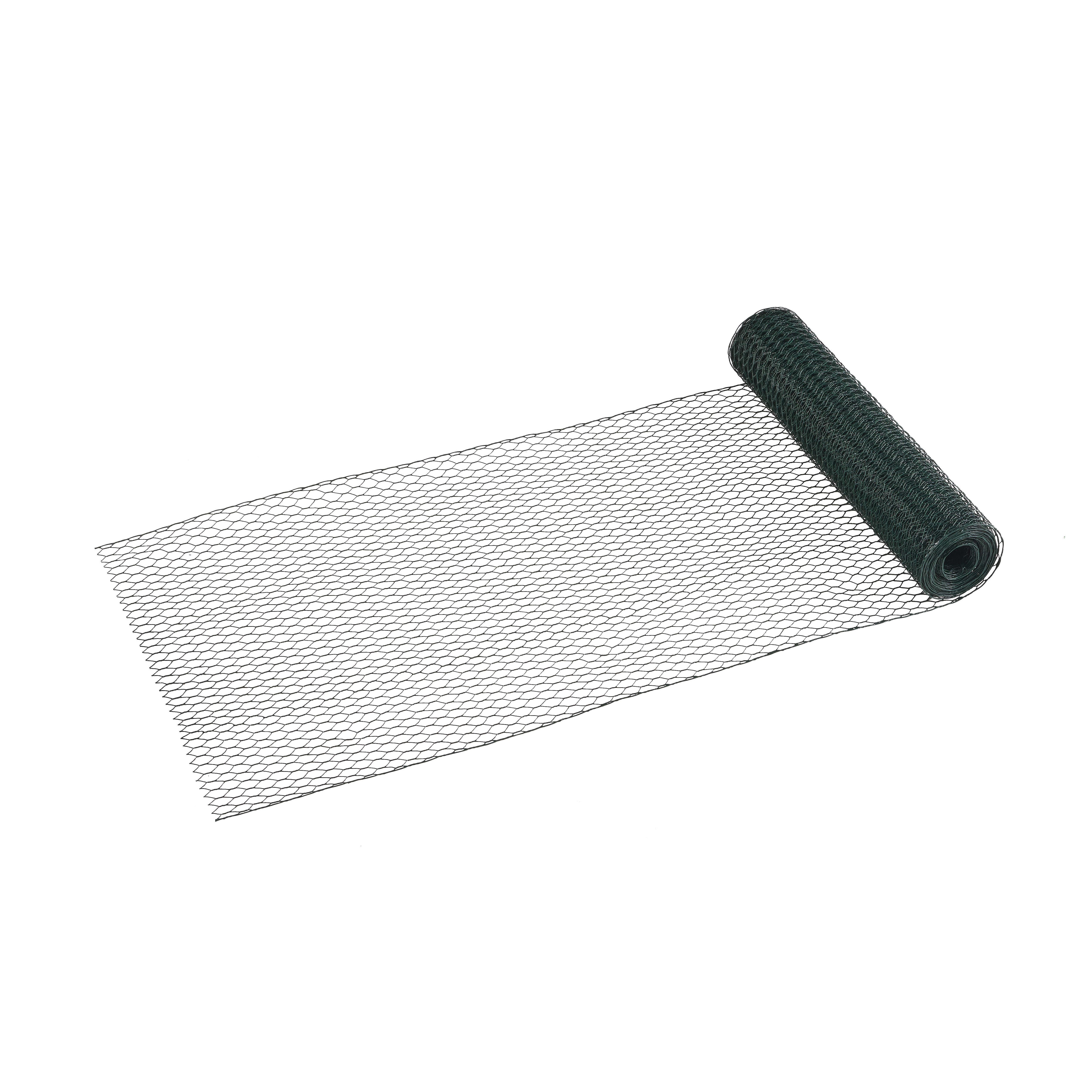 Blooma 13x13mm PVC-coated Steel Triple torsion mesh, (L)10m (H)0.5m