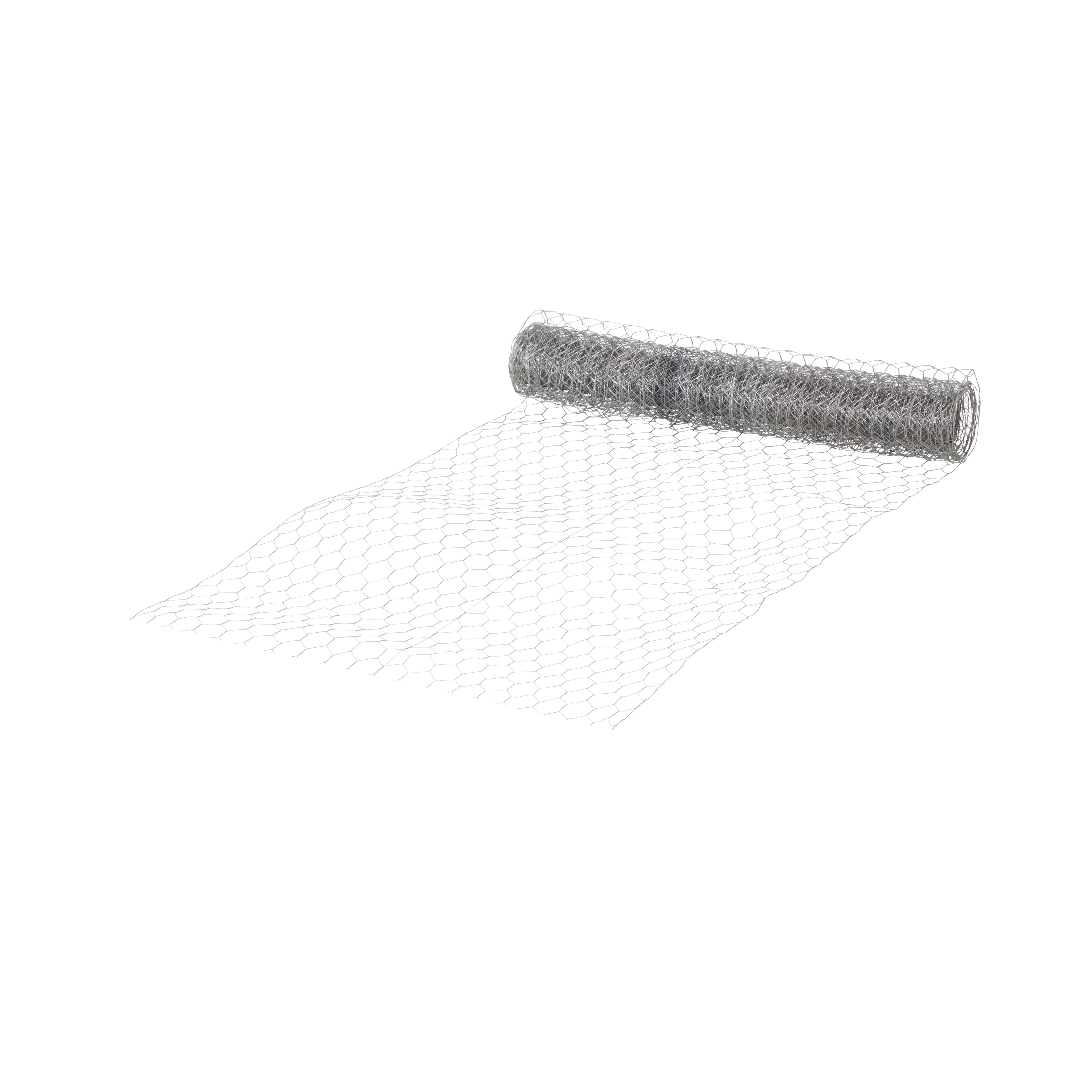 Blooma 25x25mm Galvanised Steel Triple torsion mesh, (L)10m (H)0.5m